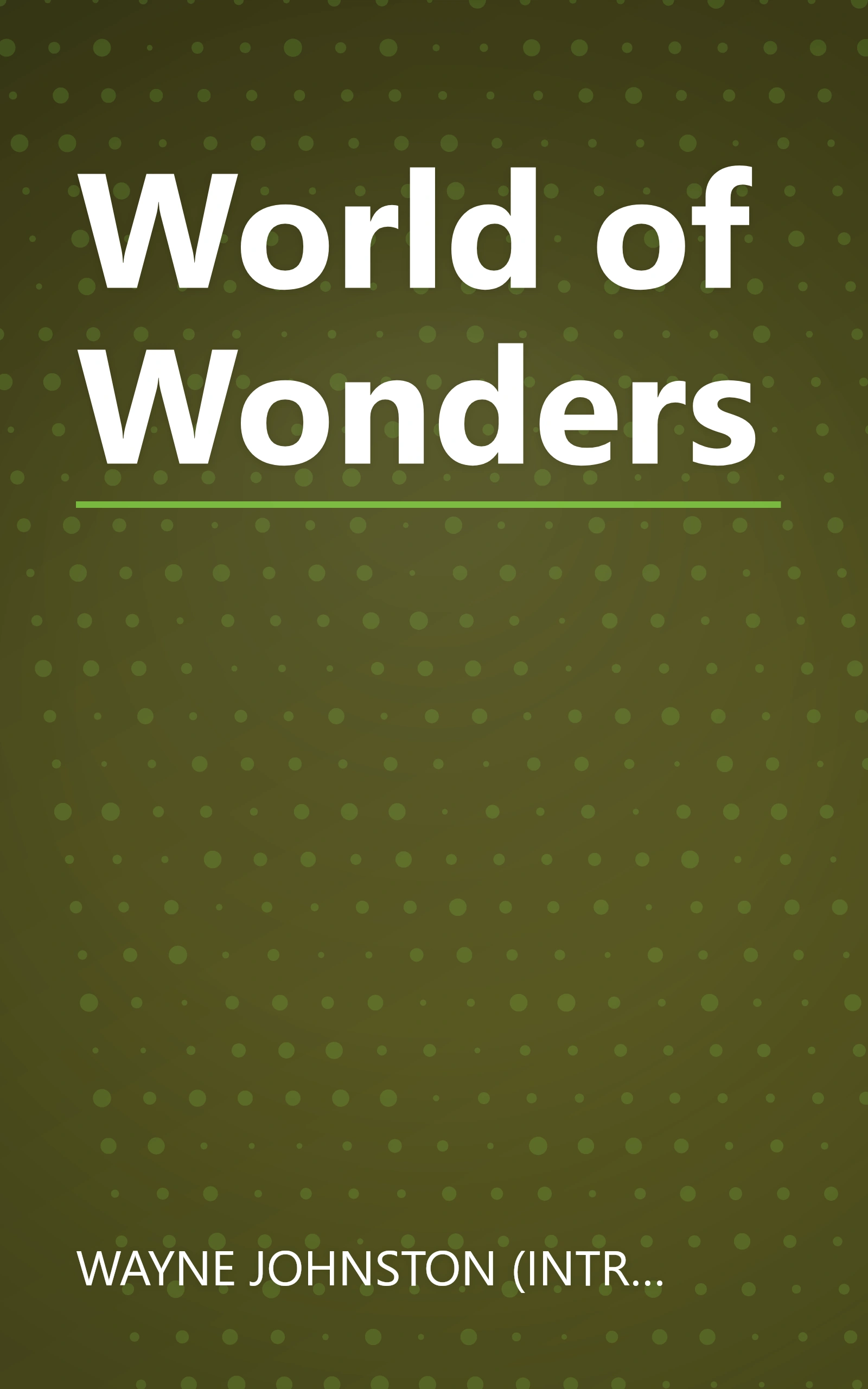 World of Wonders book cover