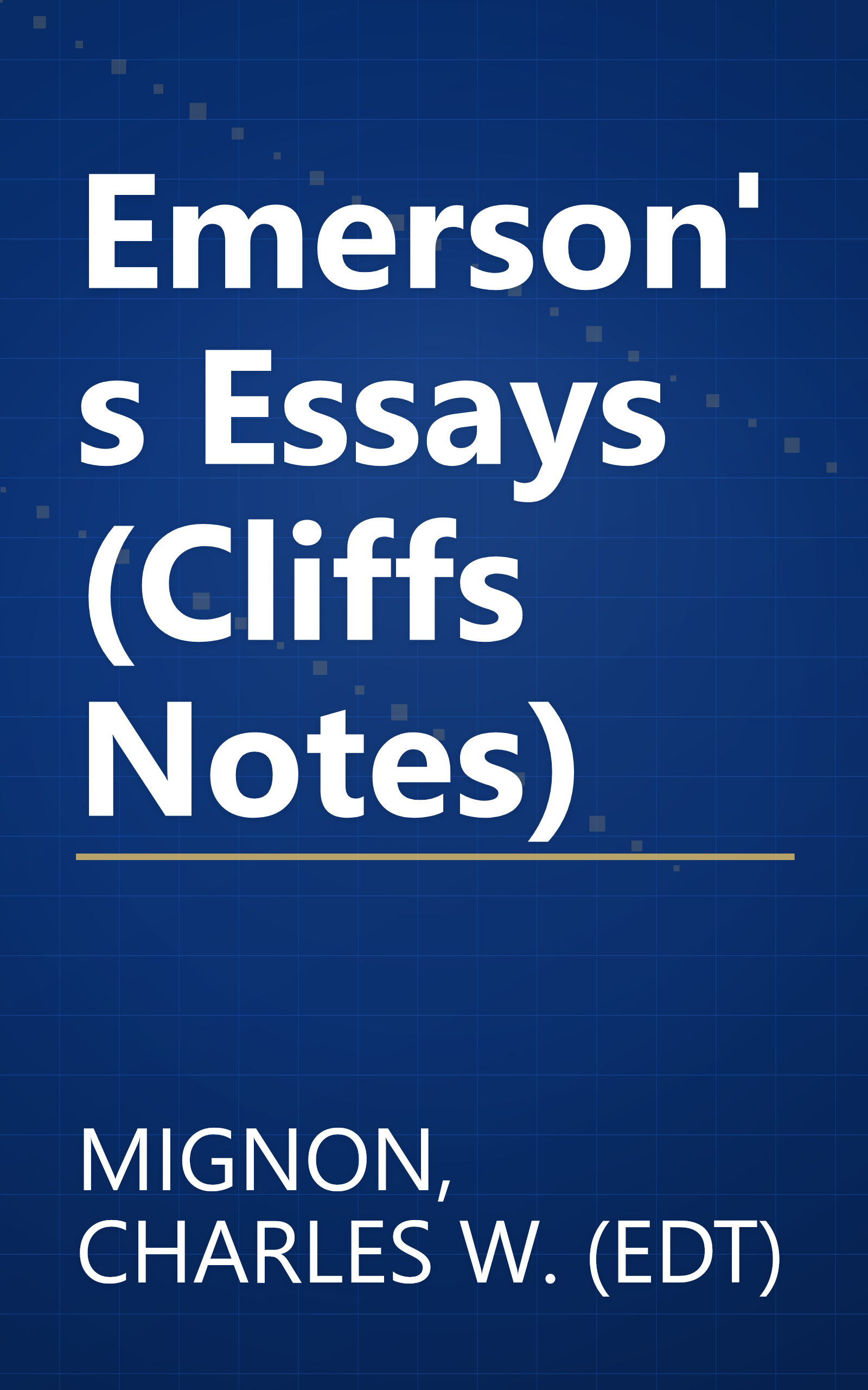 Emerson's Essays (Cliffs Notes) book cover
