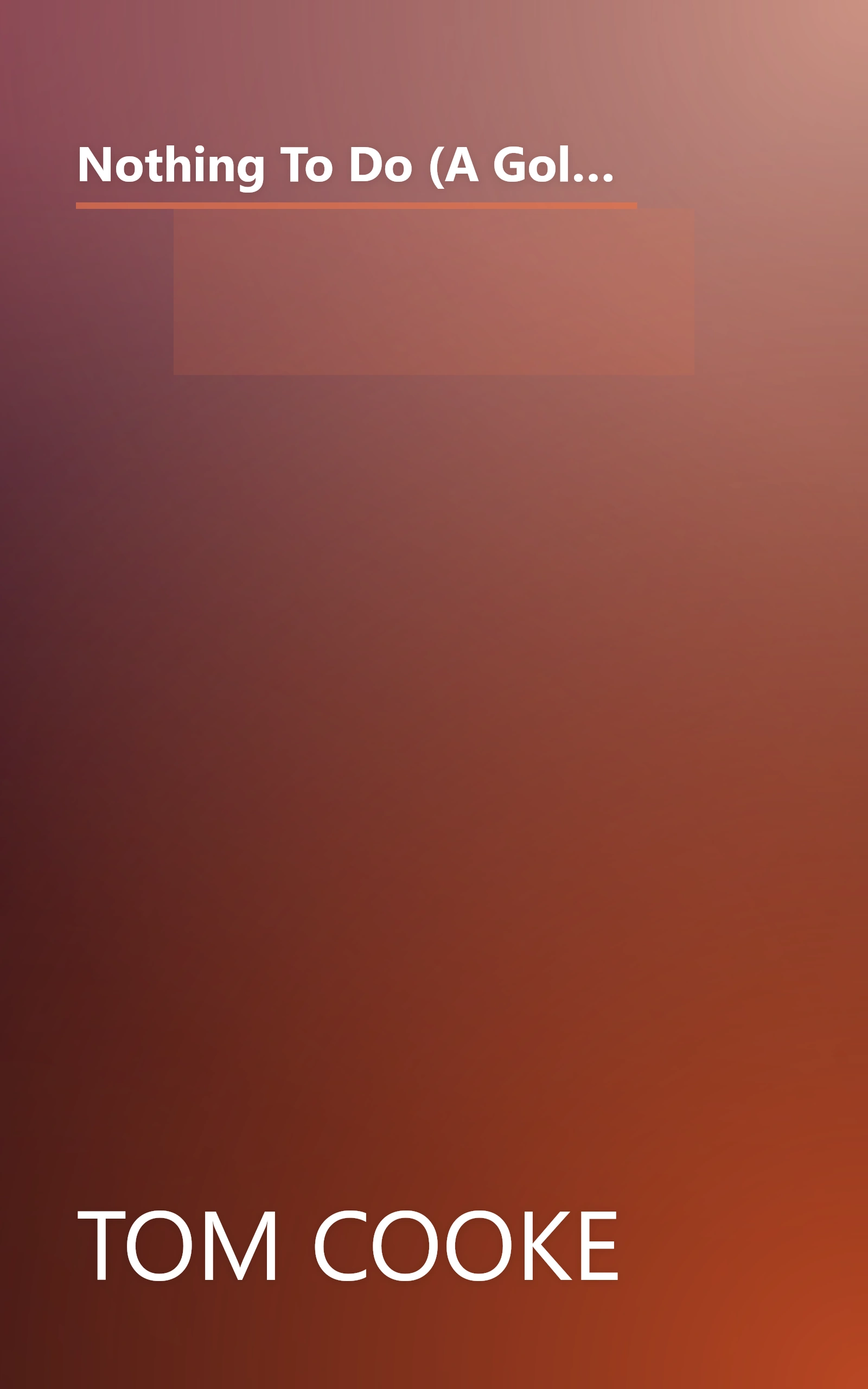 Nothing To Do (A Golden Book) (Sesame Street; A Growing Up Book) (featuring Jim Henson's Sesame Street Muppets) book cover