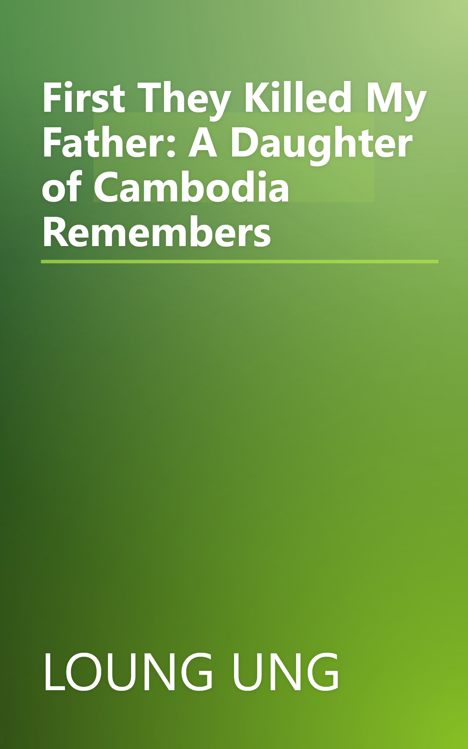First They Killed My Father: A Daughter of Cambodia Remembers book cover