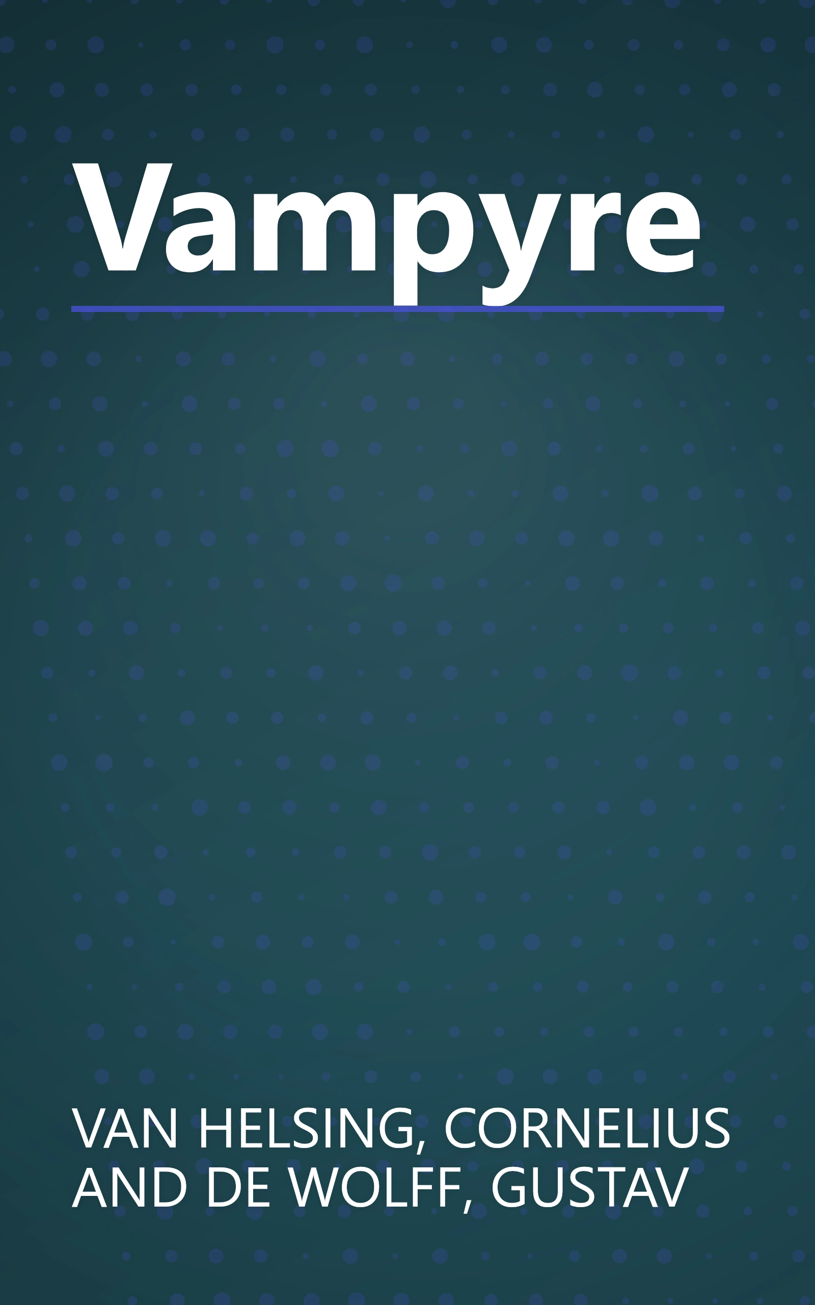 Vampyre book cover
