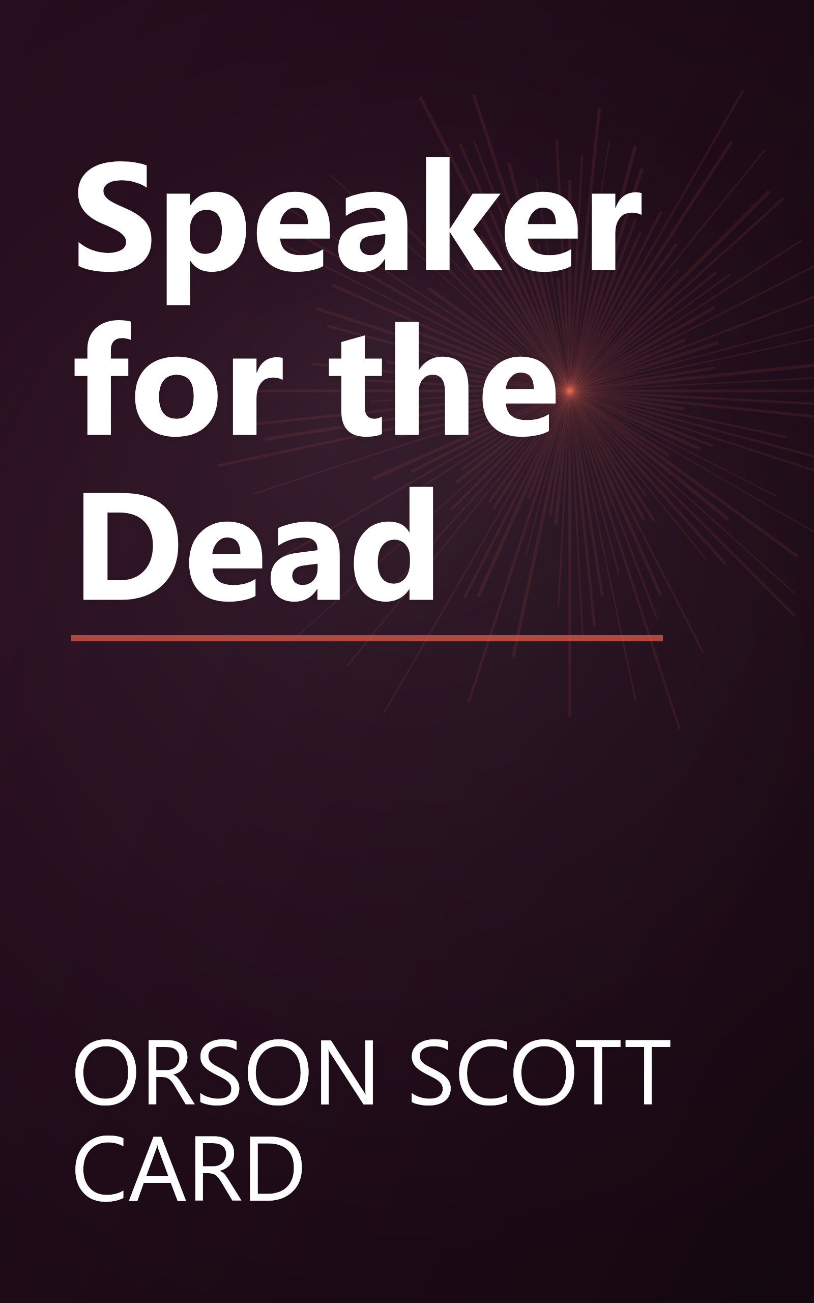 Speaker for the Dead book cover