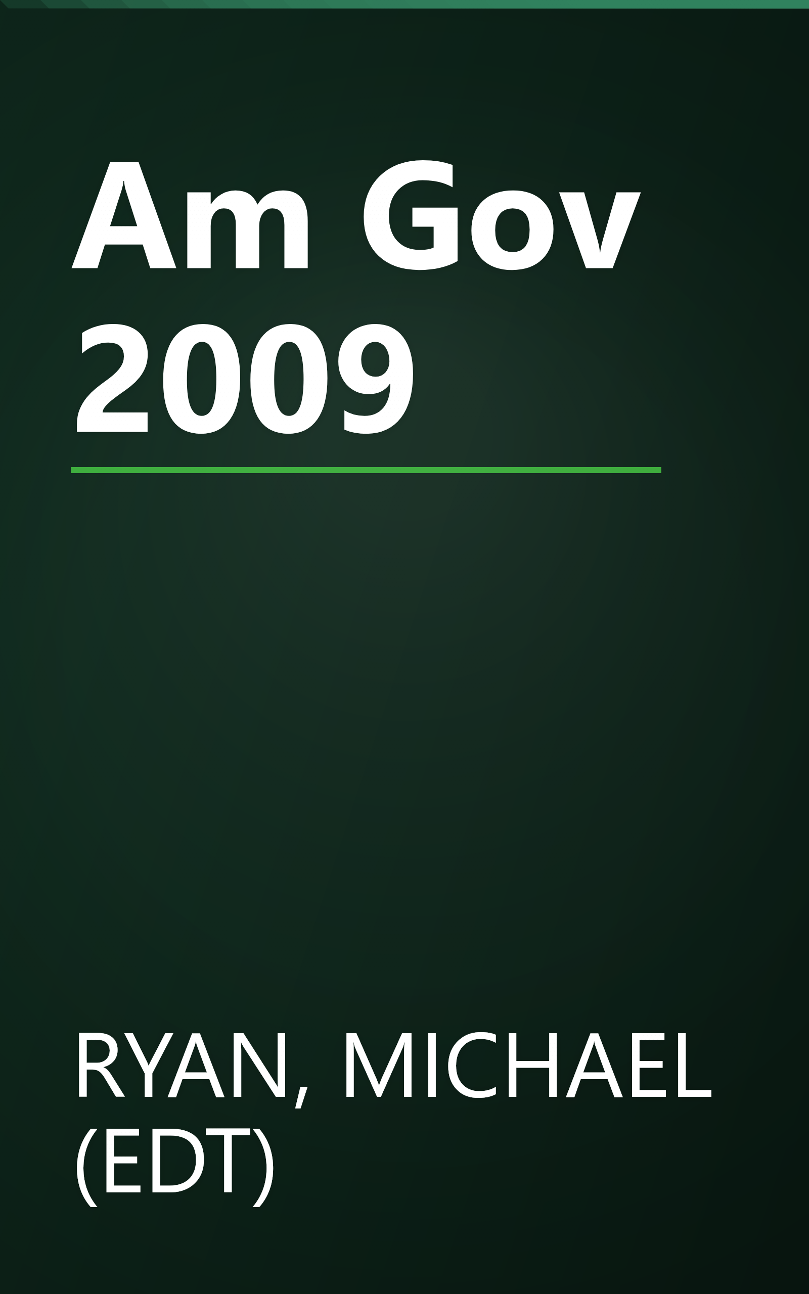 Am Gov 2009 book cover