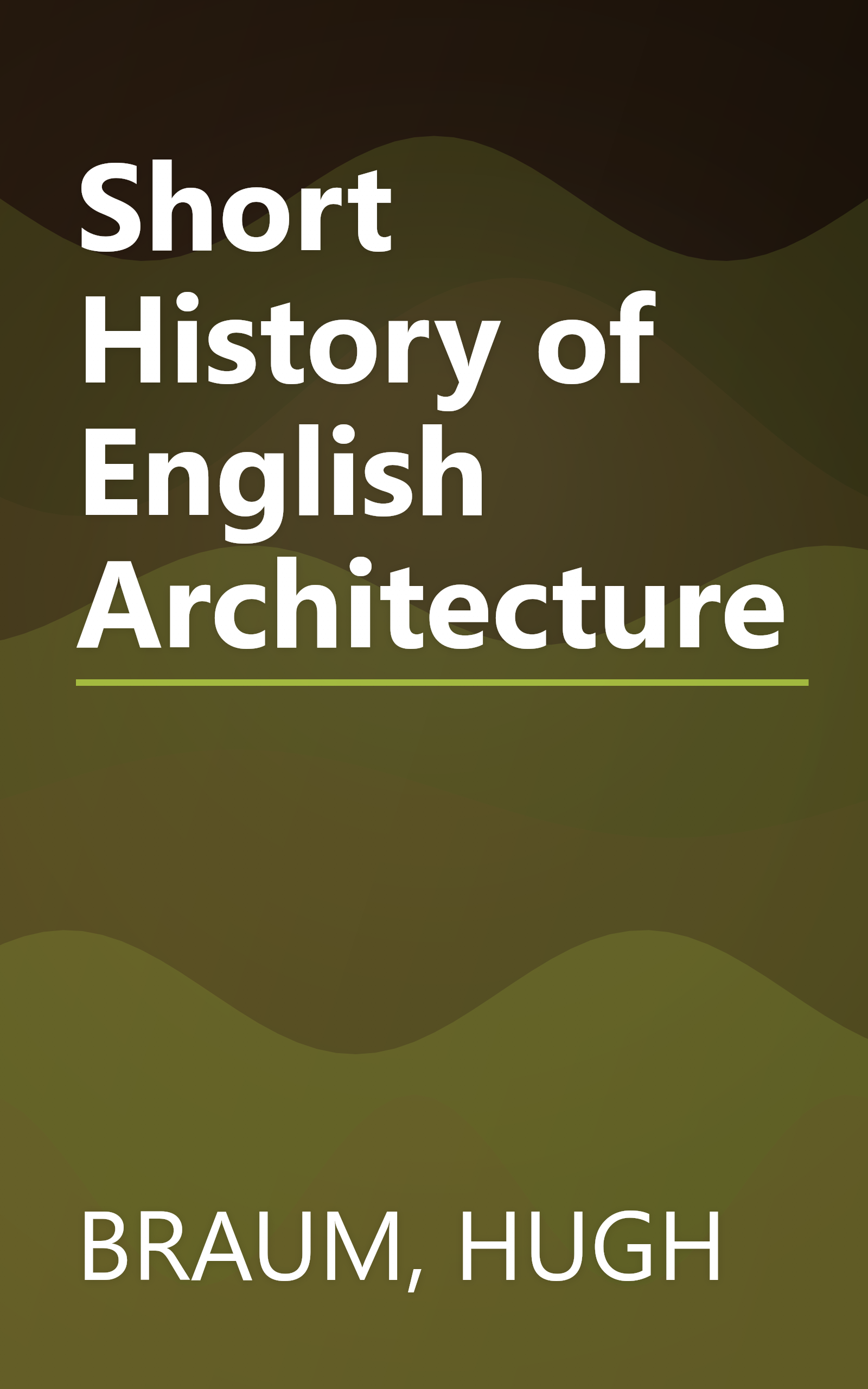 Short History of English Architecture book cover