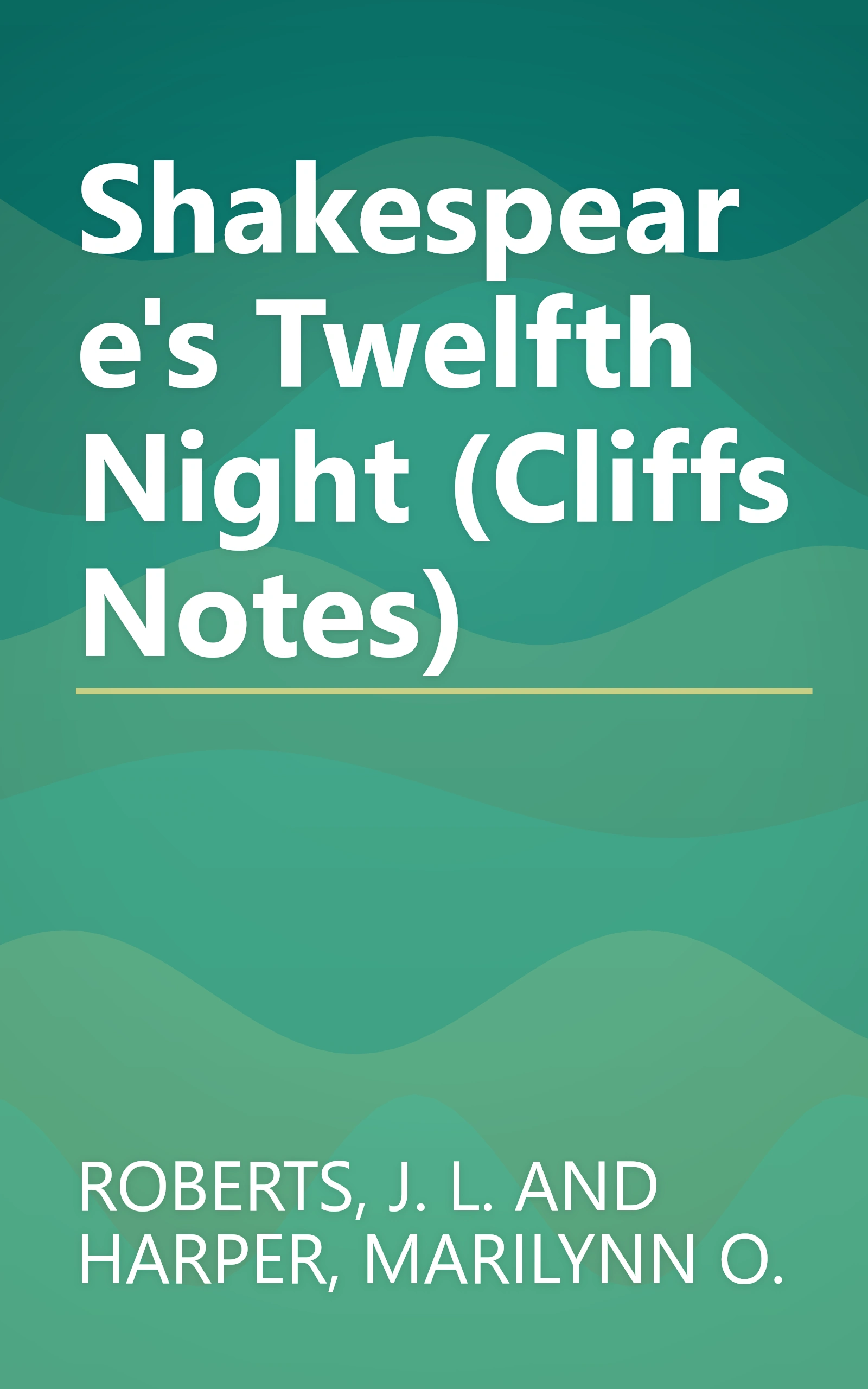 Shakespeare's Twelfth Night (Cliffs Notes) book cover