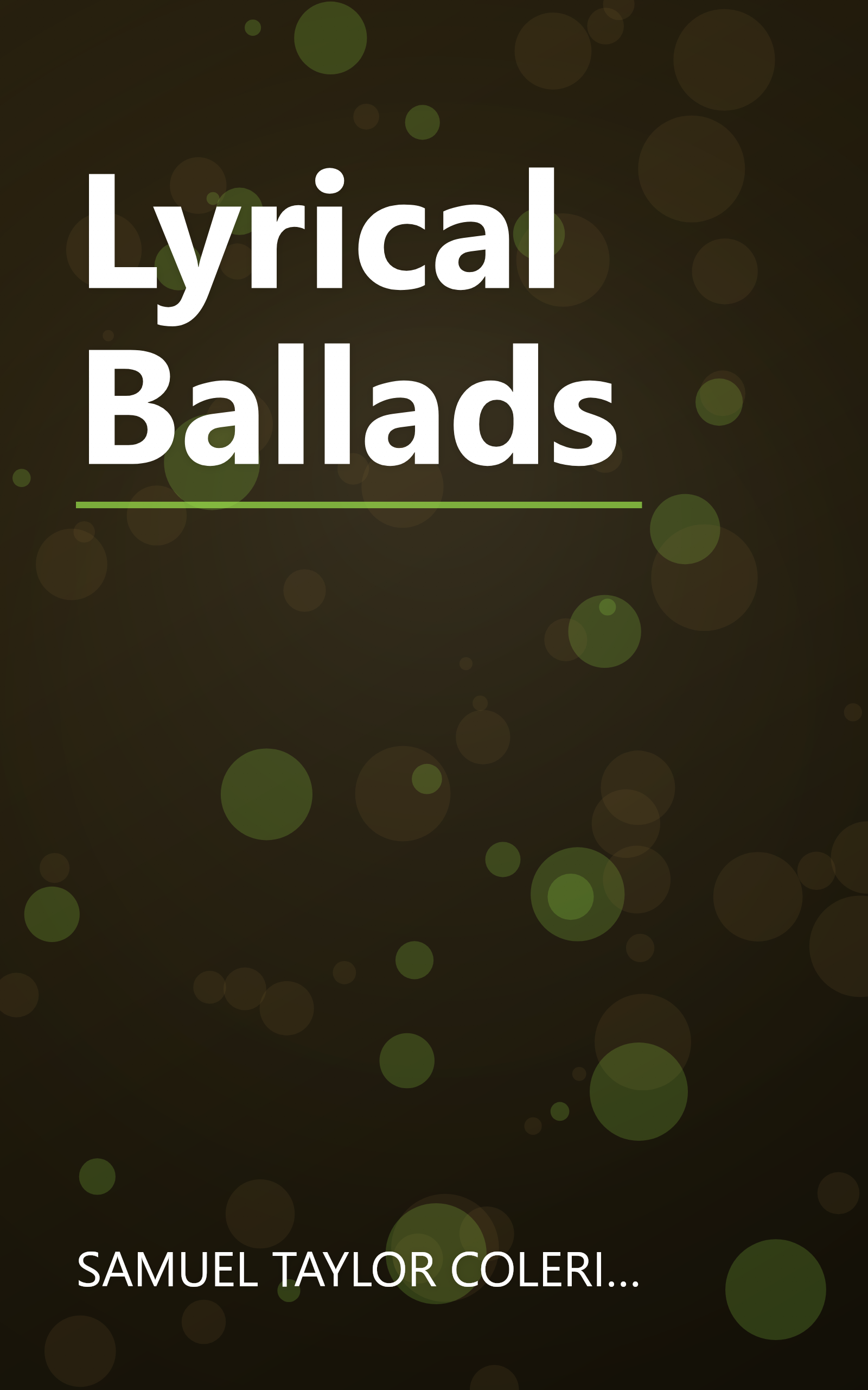 Lyrical Ballads book cover