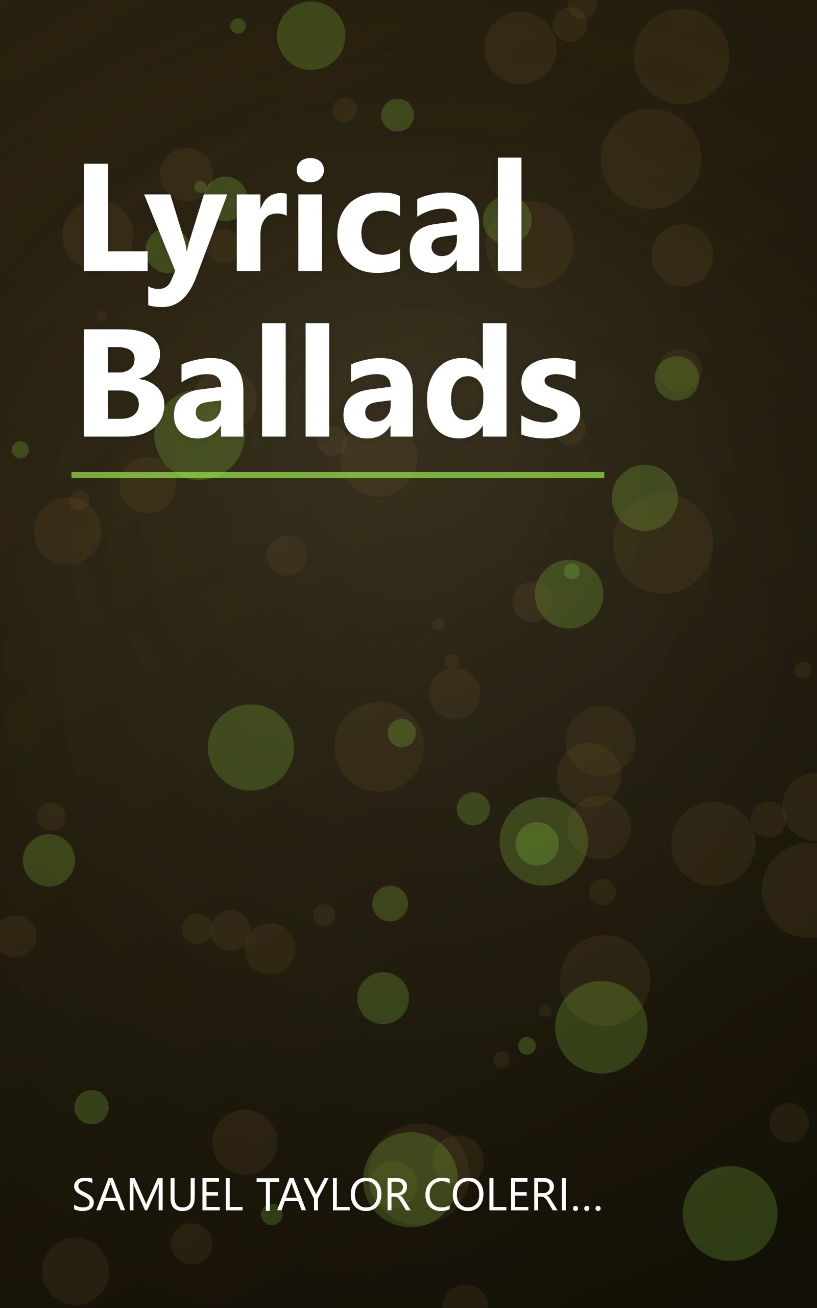 Lyrical Ballads book cover