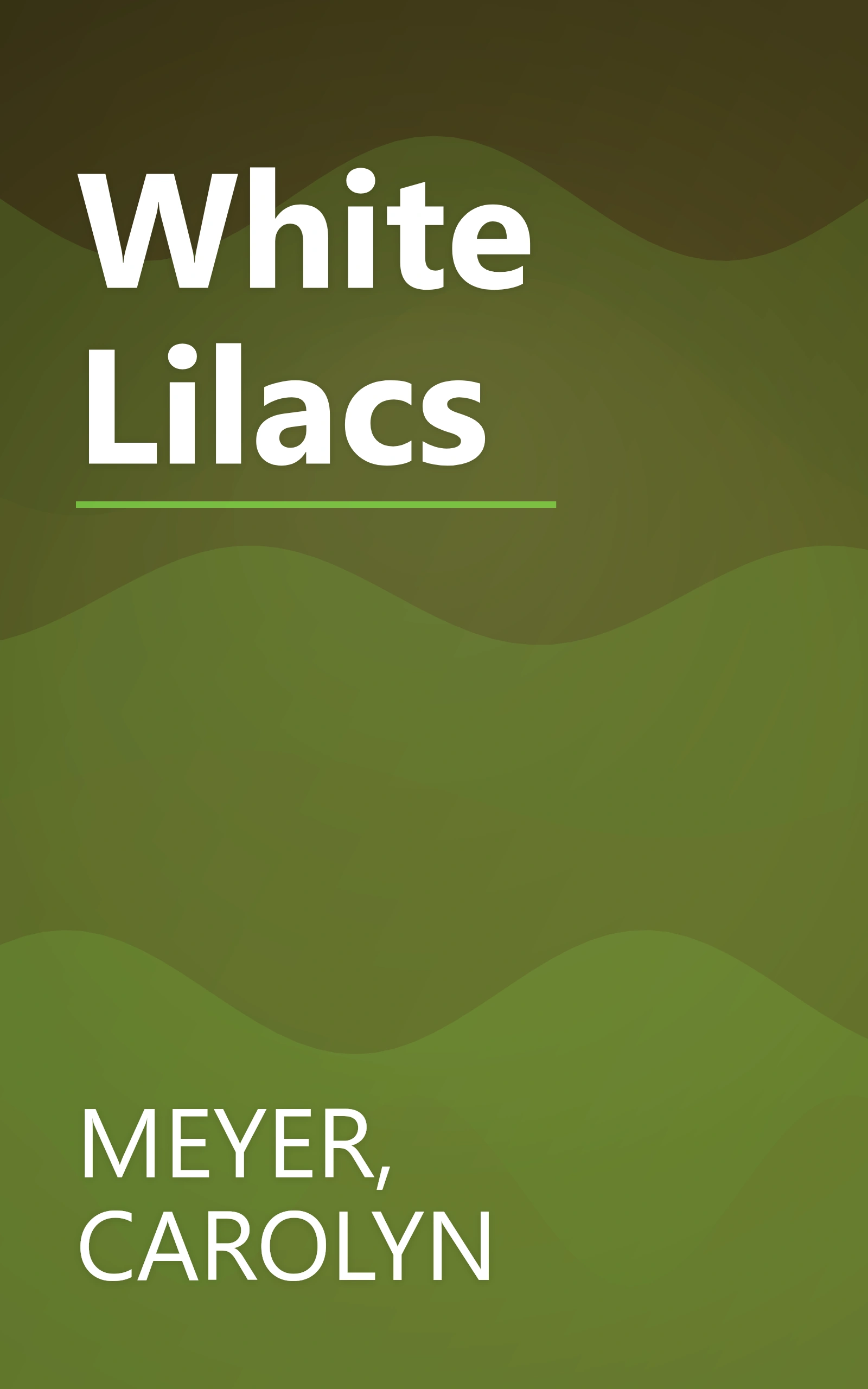 White Lilacs book cover