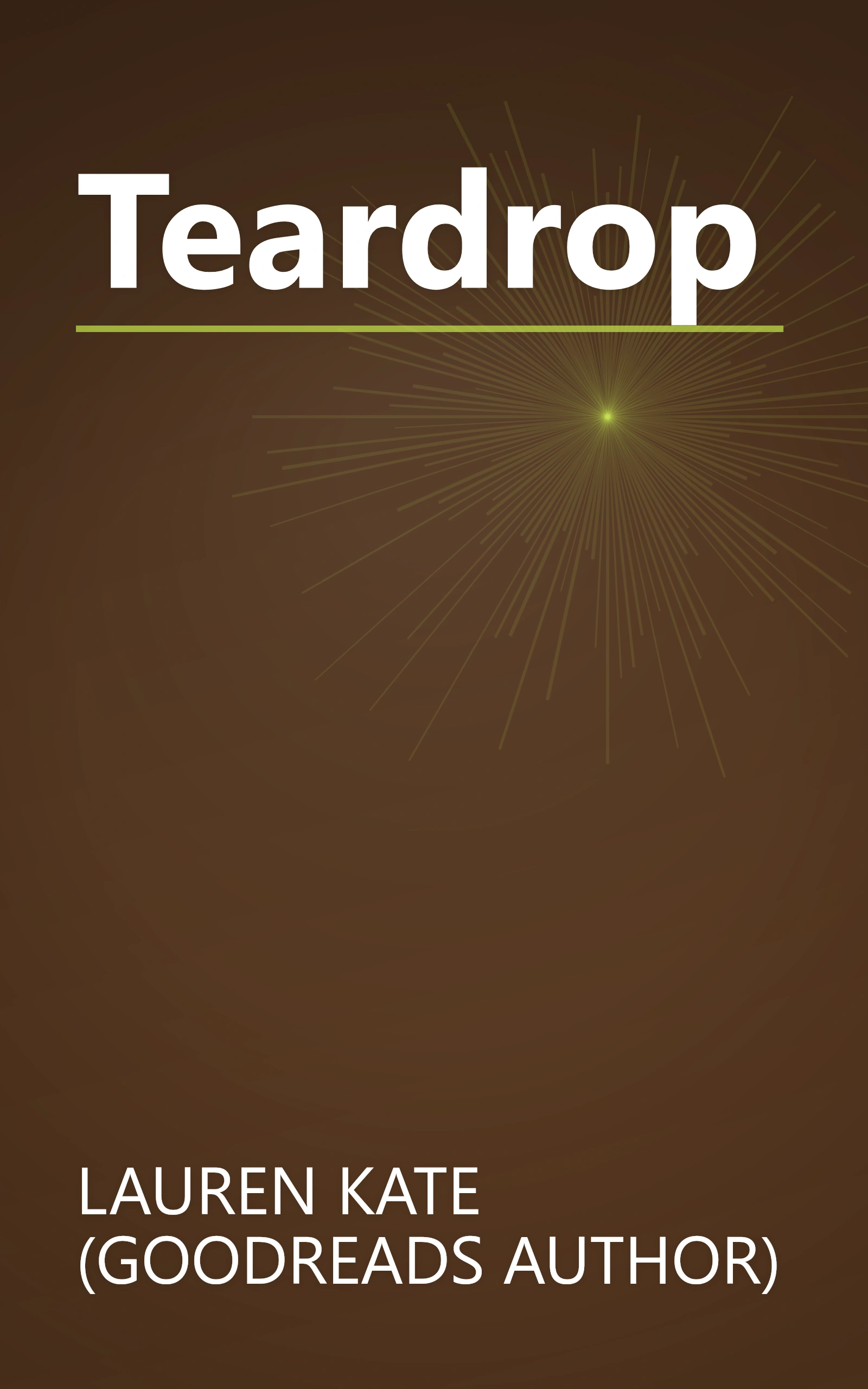 Teardrop book cover