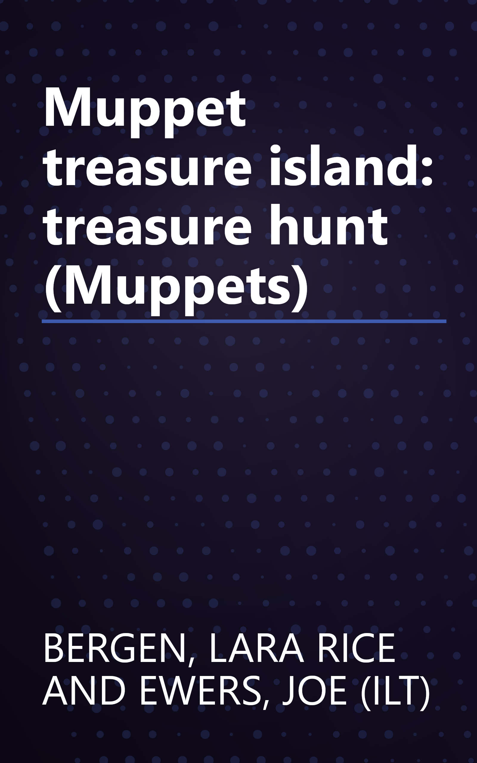 Muppet treasure island: treasure hunt (Muppets) book cover