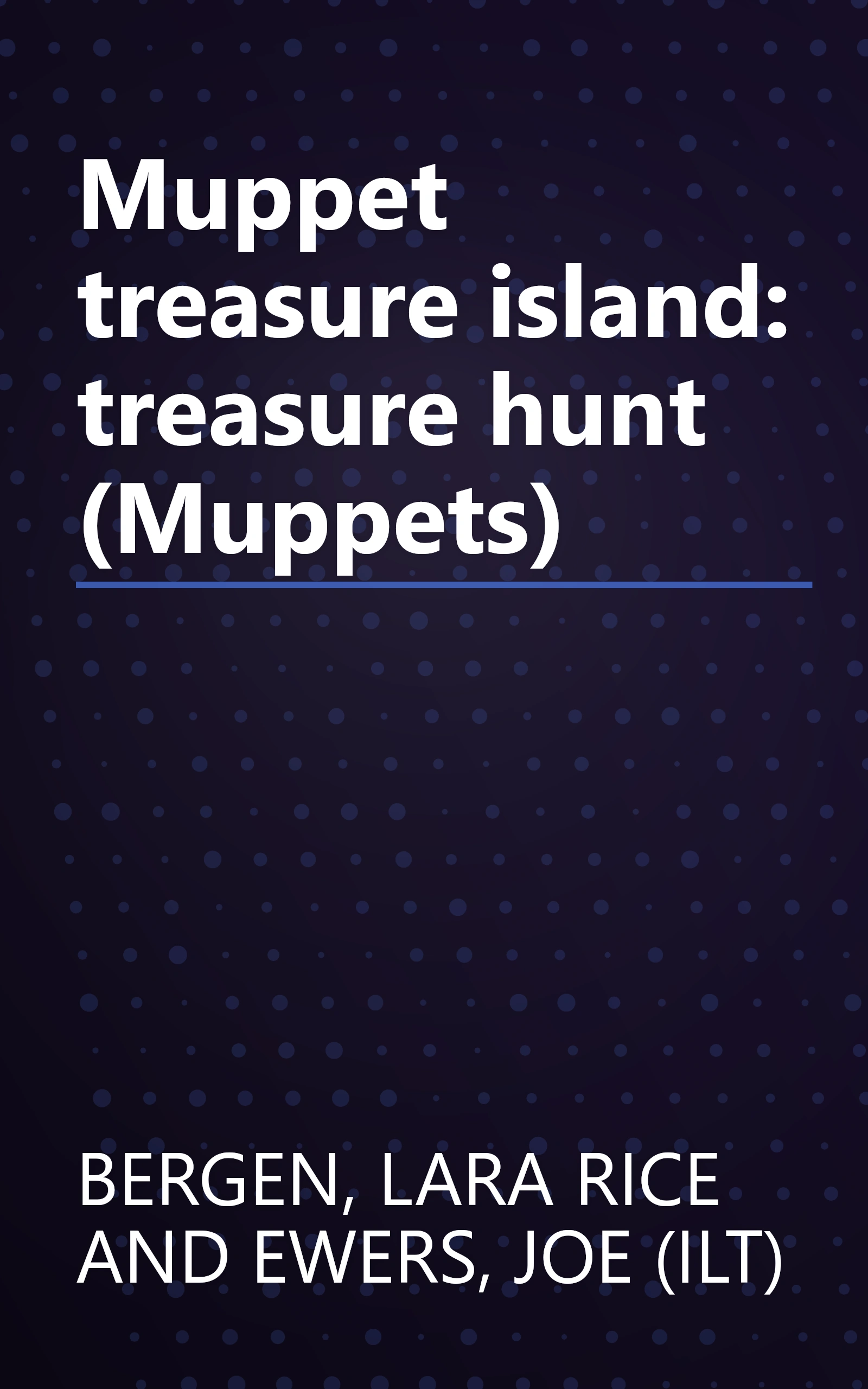 Muppet treasure island: treasure hunt (Muppets) book cover