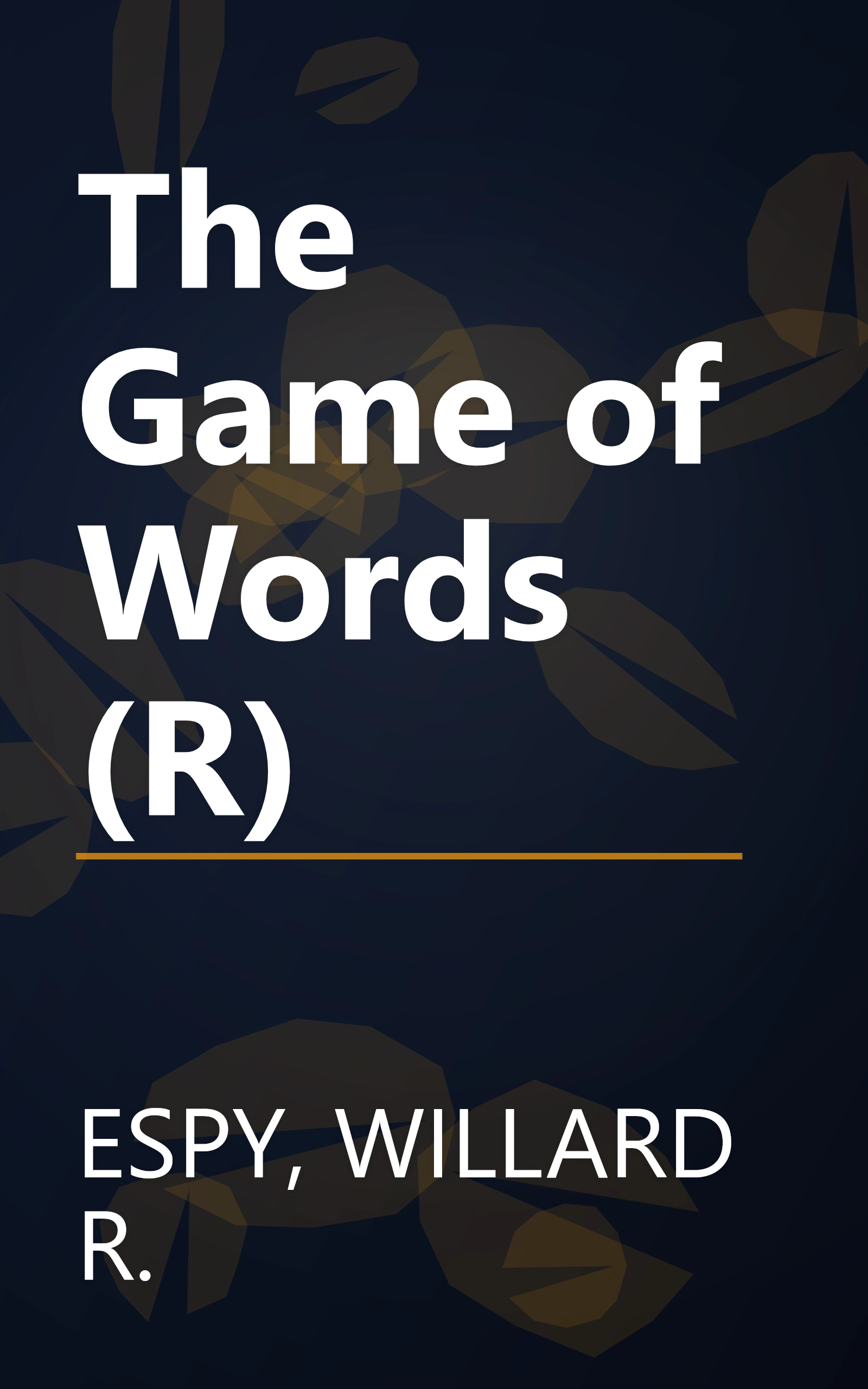 The Game of Words (R) book cover