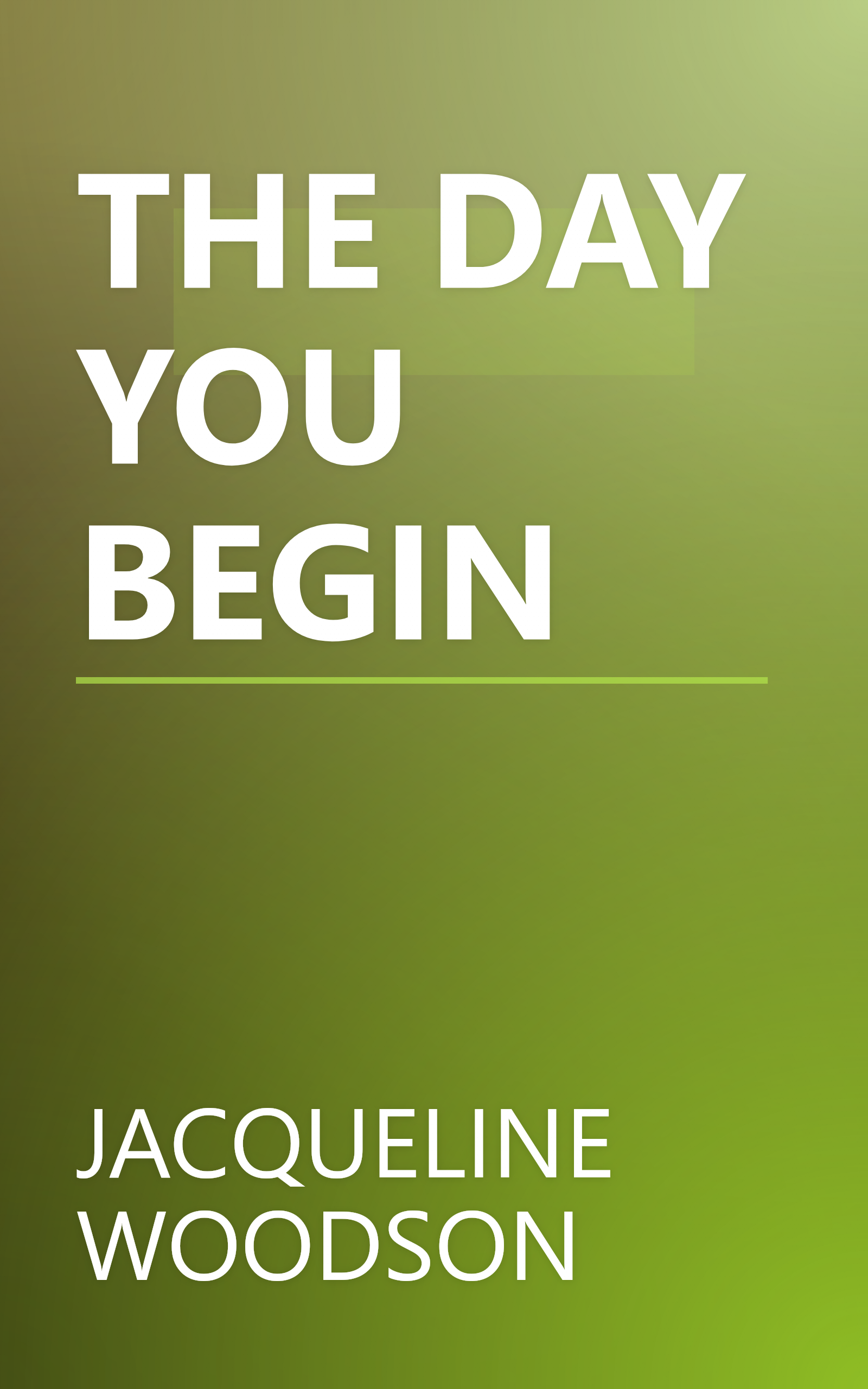 THE DAY YOU BEGIN book cover