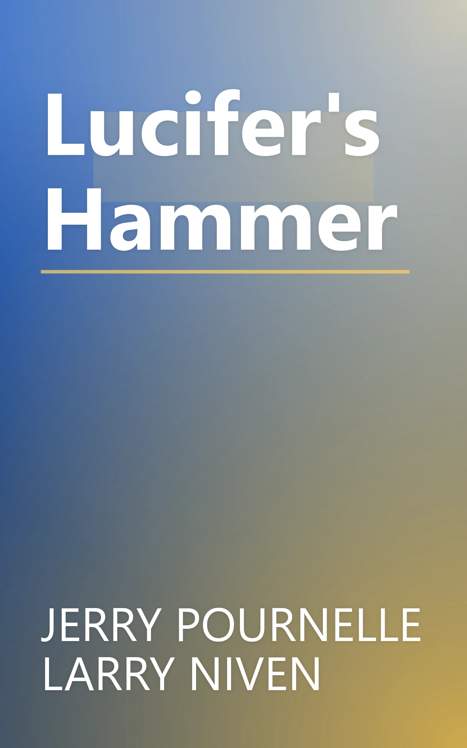 Lucifer's Hammer book cover