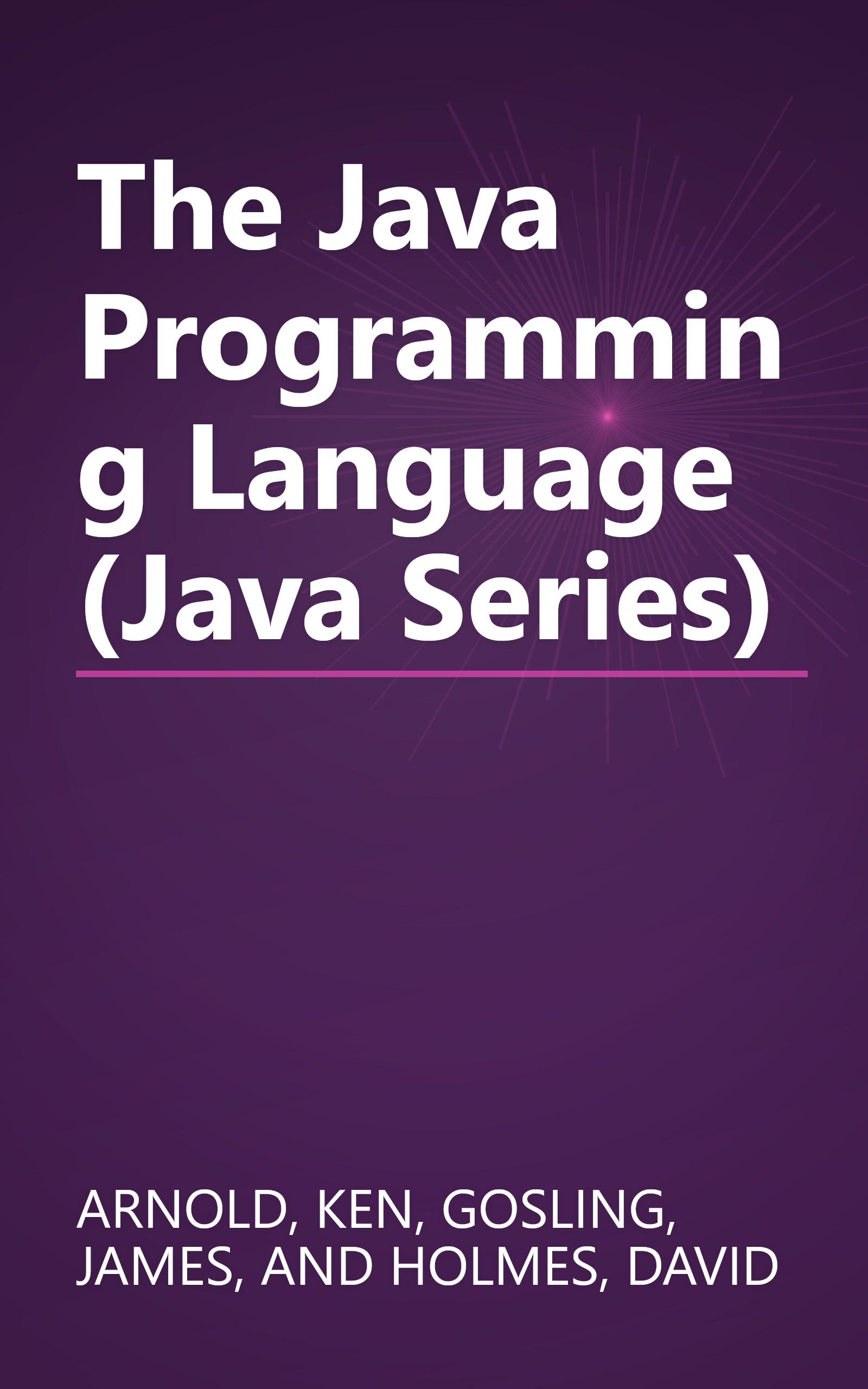 The Java Programming Language (Java Series) book cover