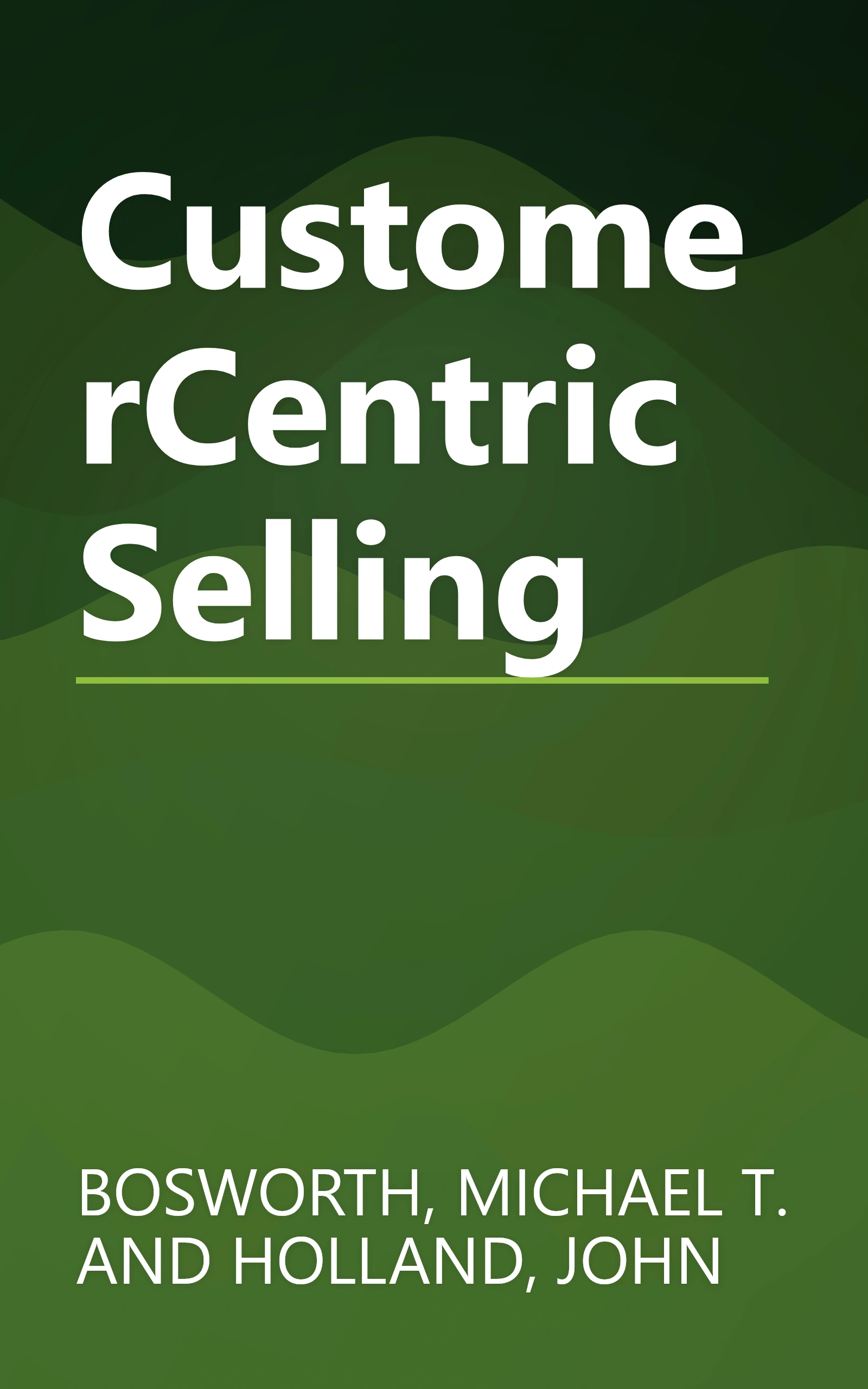 CustomerCentric Selling book cover