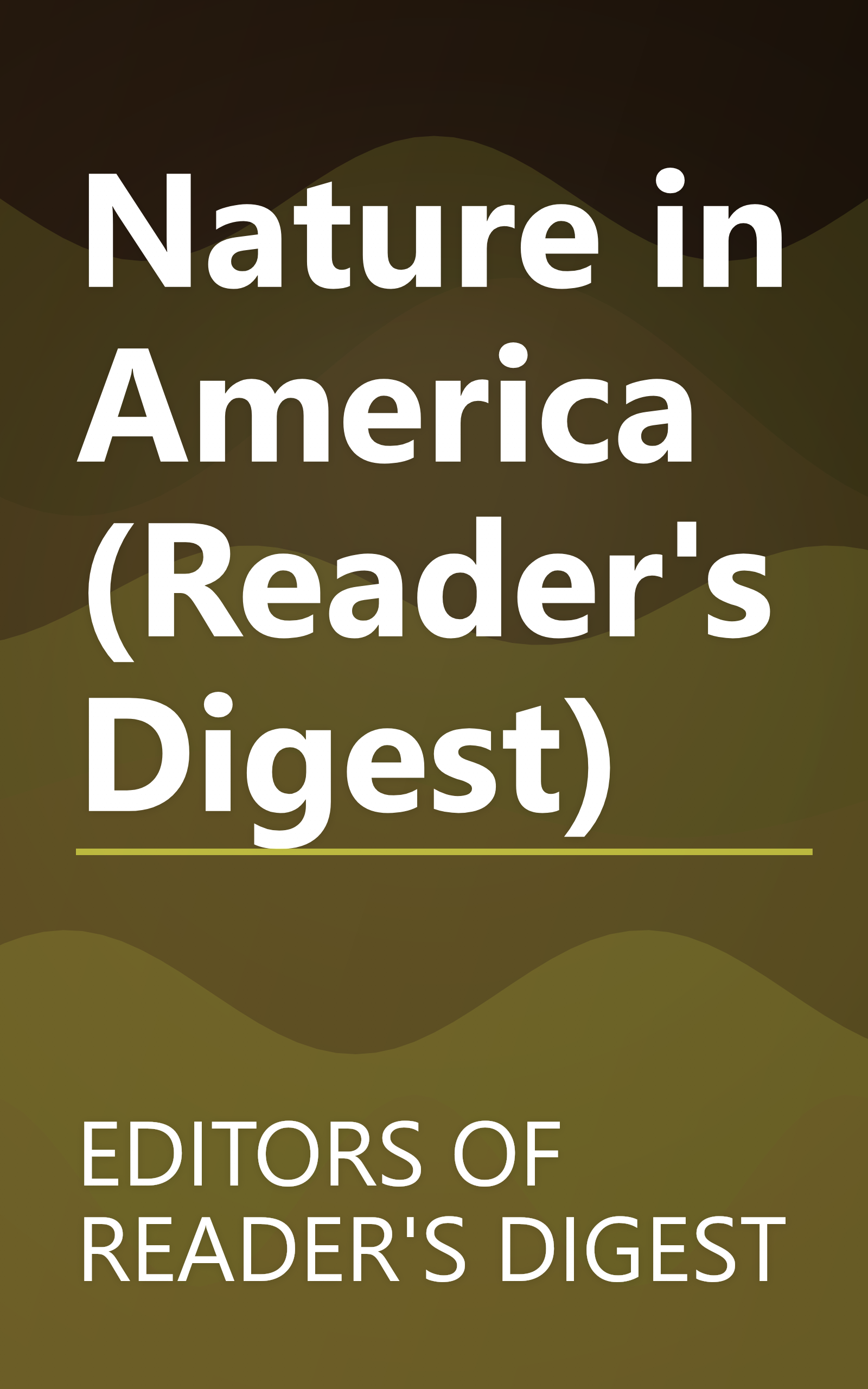 Nature in America (Reader's Digest) book cover