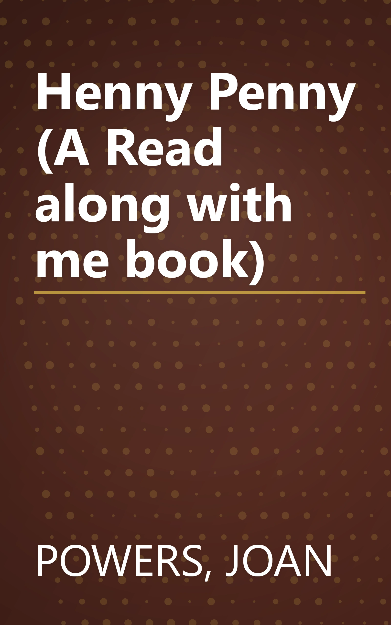 Henny Penny (A Read along with me book) book cover