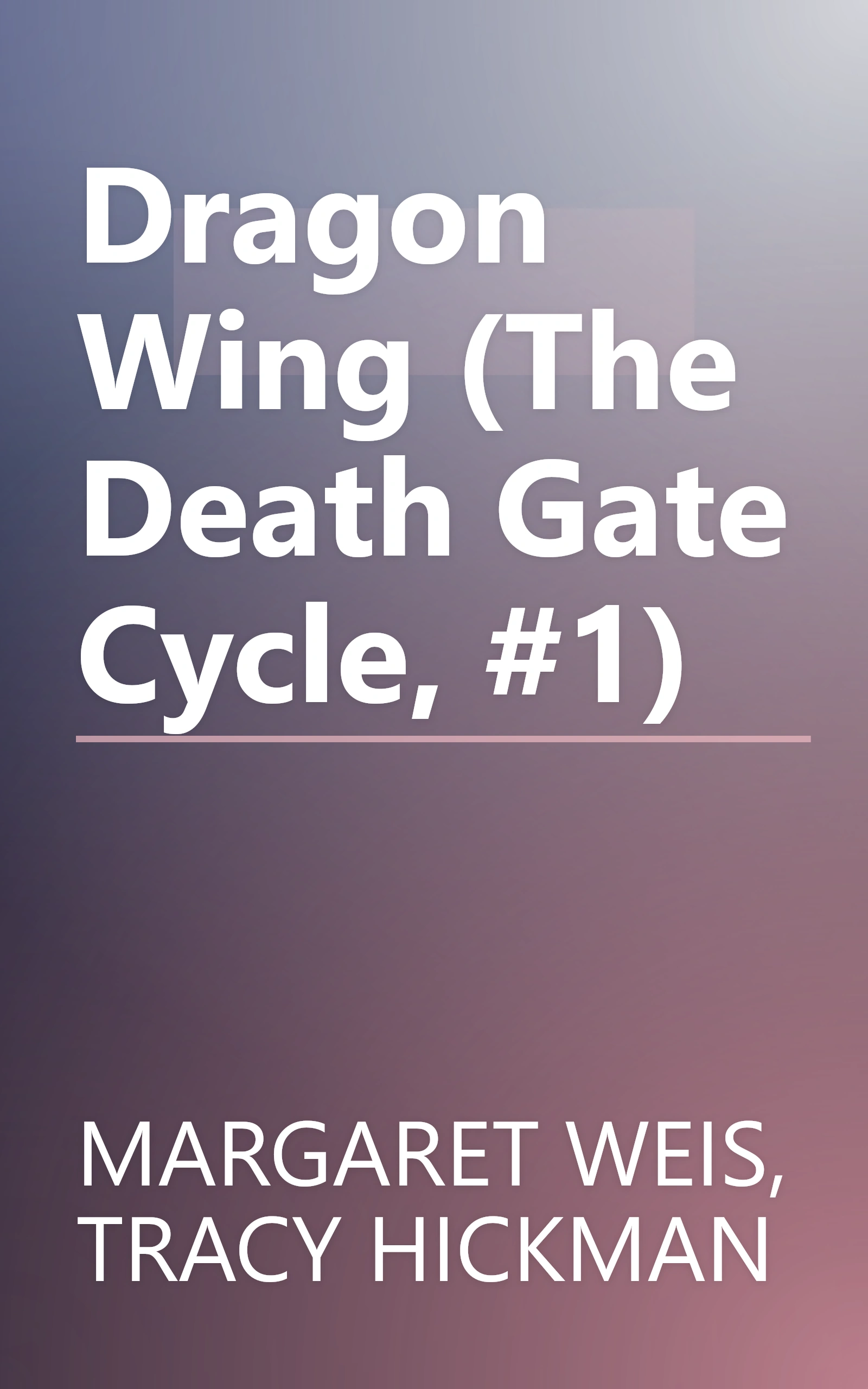 Dragon Wing (The Death Gate Cycle, #1) book cover