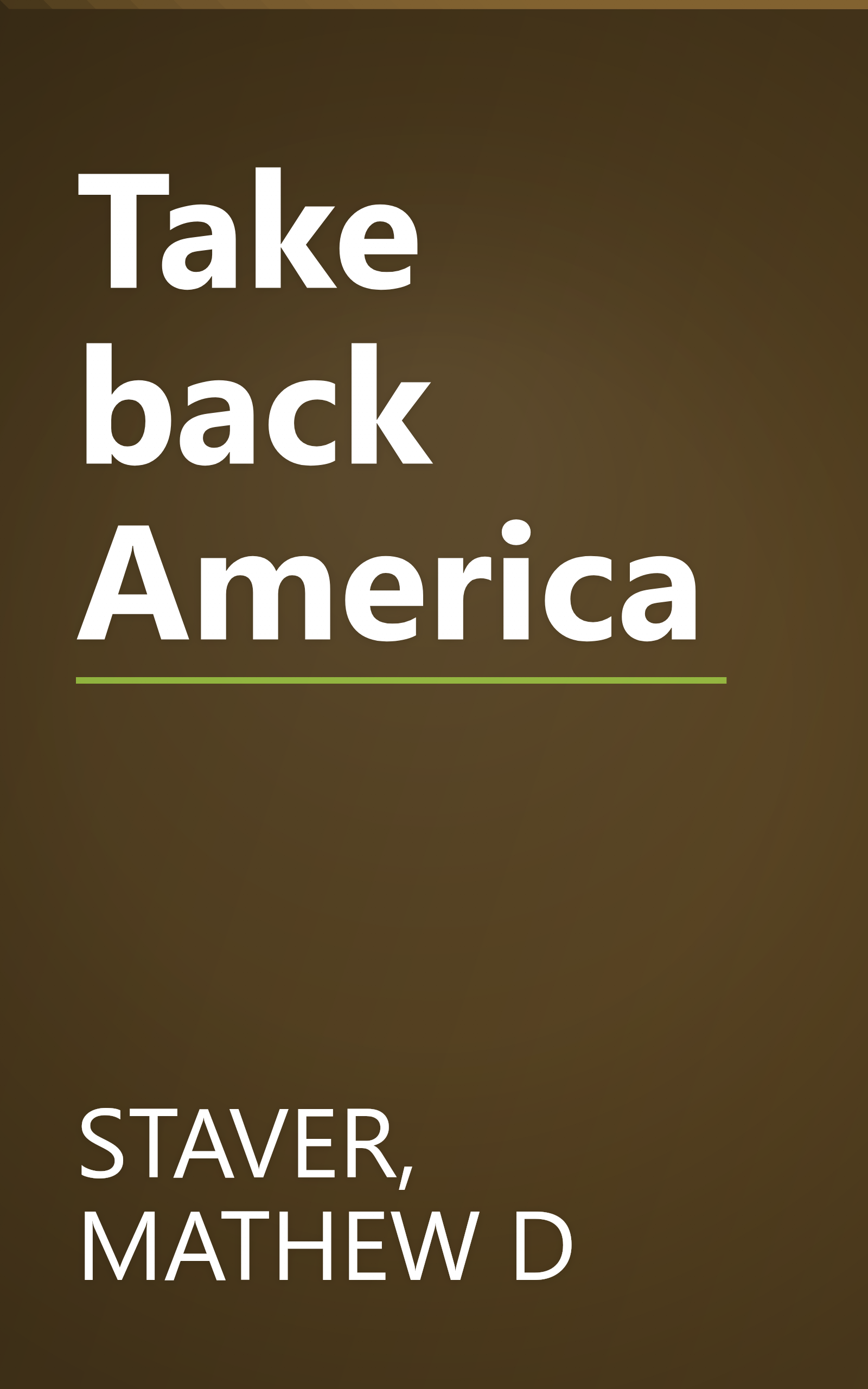 Take back America book cover