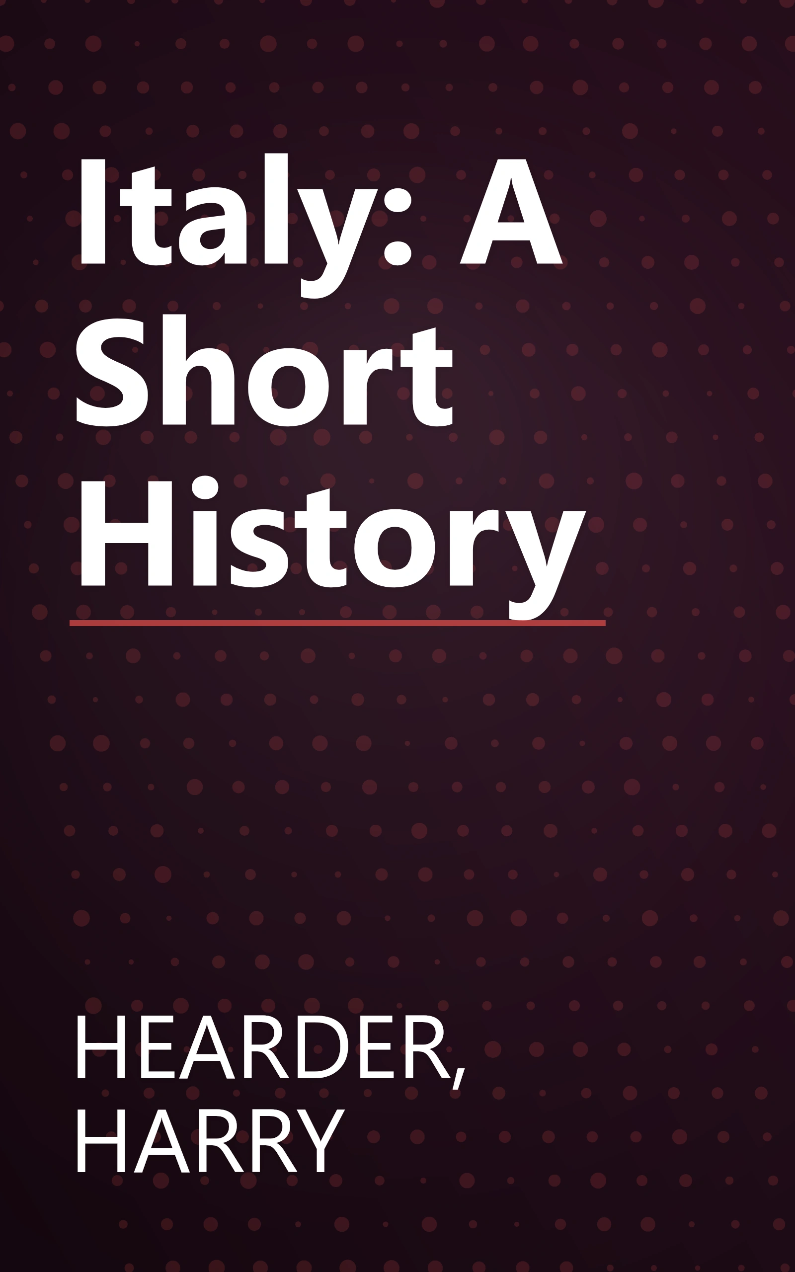 Italy: A Short History book cover