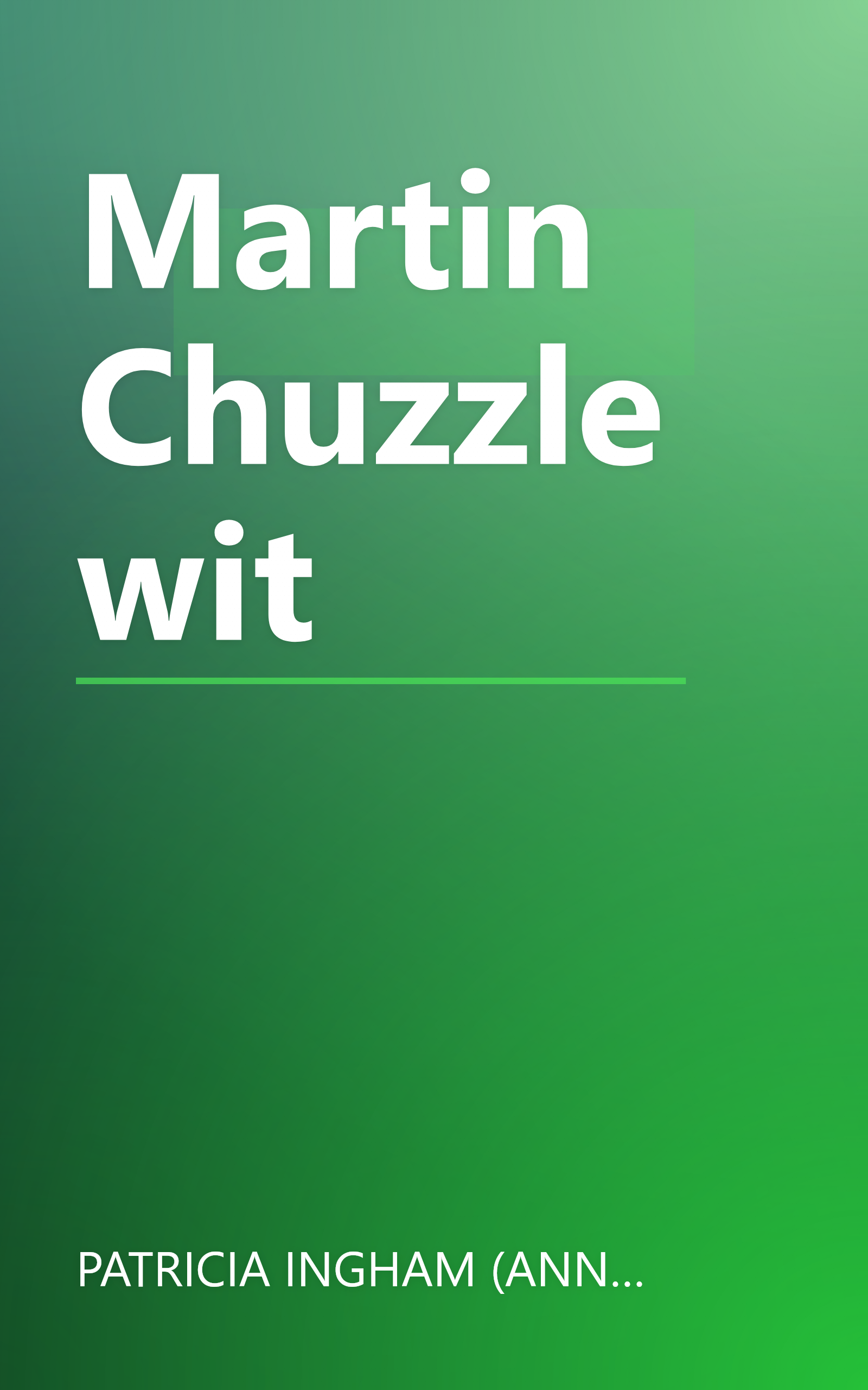 Martin Chuzzlewit book cover