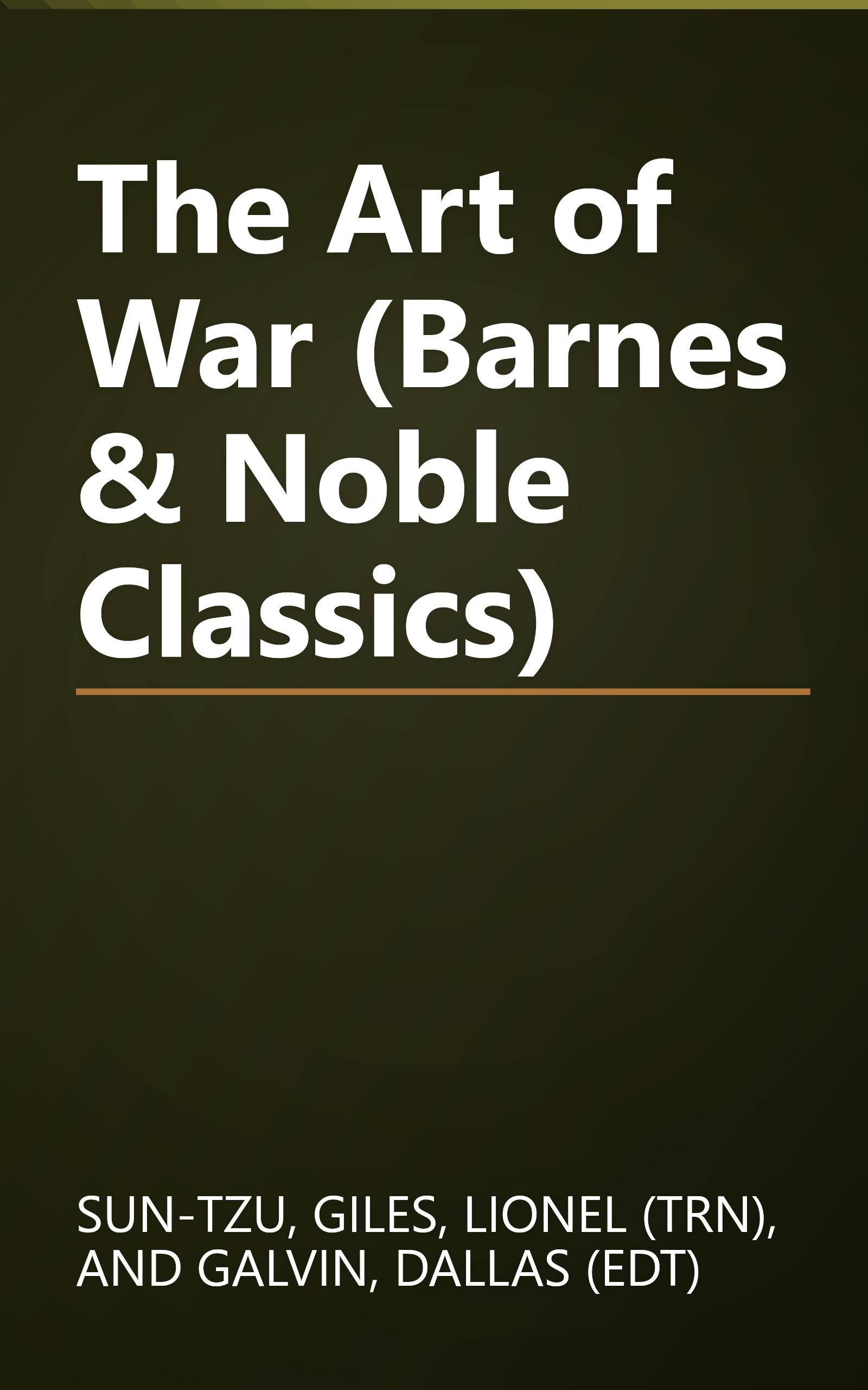 The Art of War (Barnes & Noble Classics) book cover