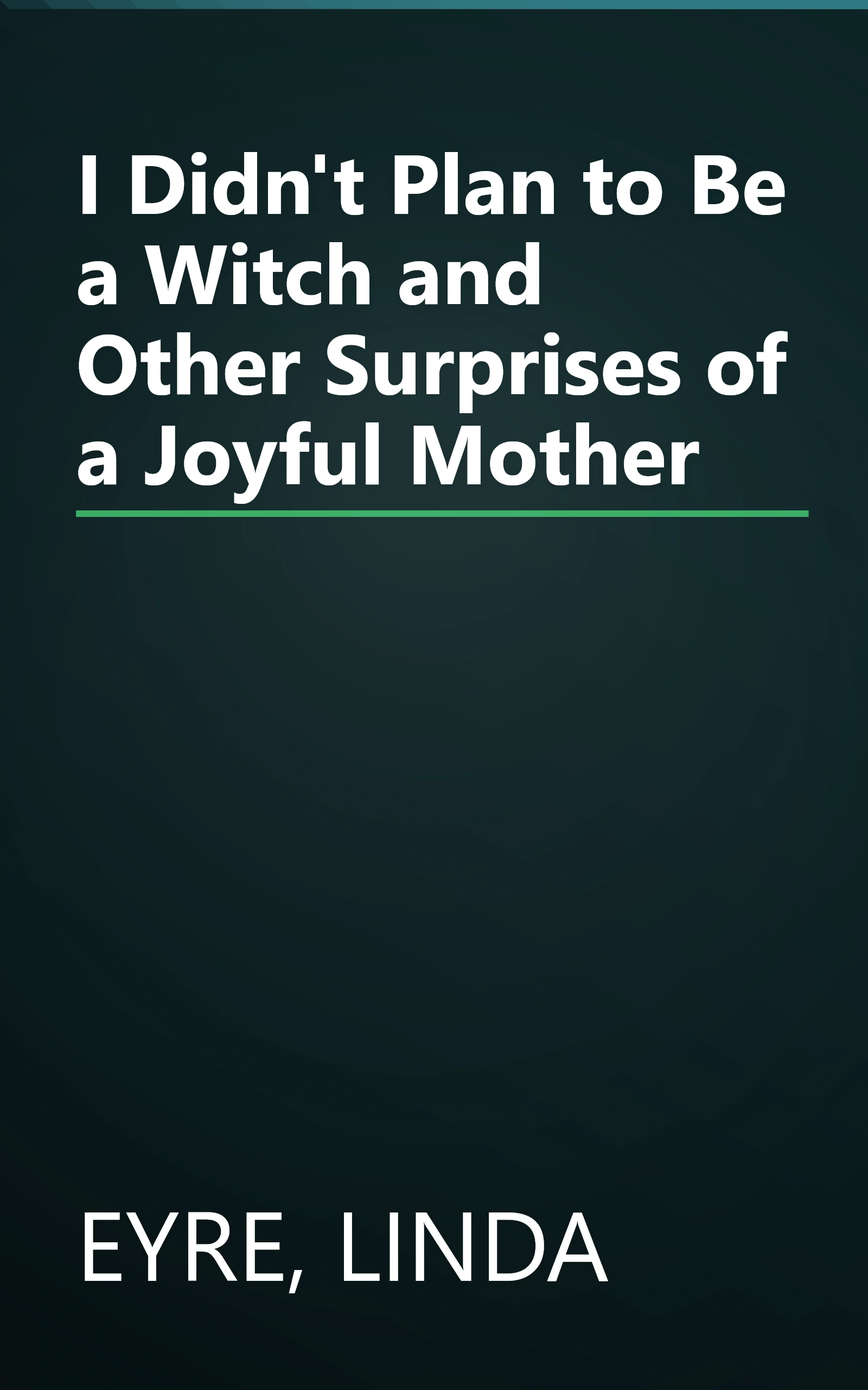 I Didn't Plan to Be a Witch and Other Surprises of a Joyful Mother book cover