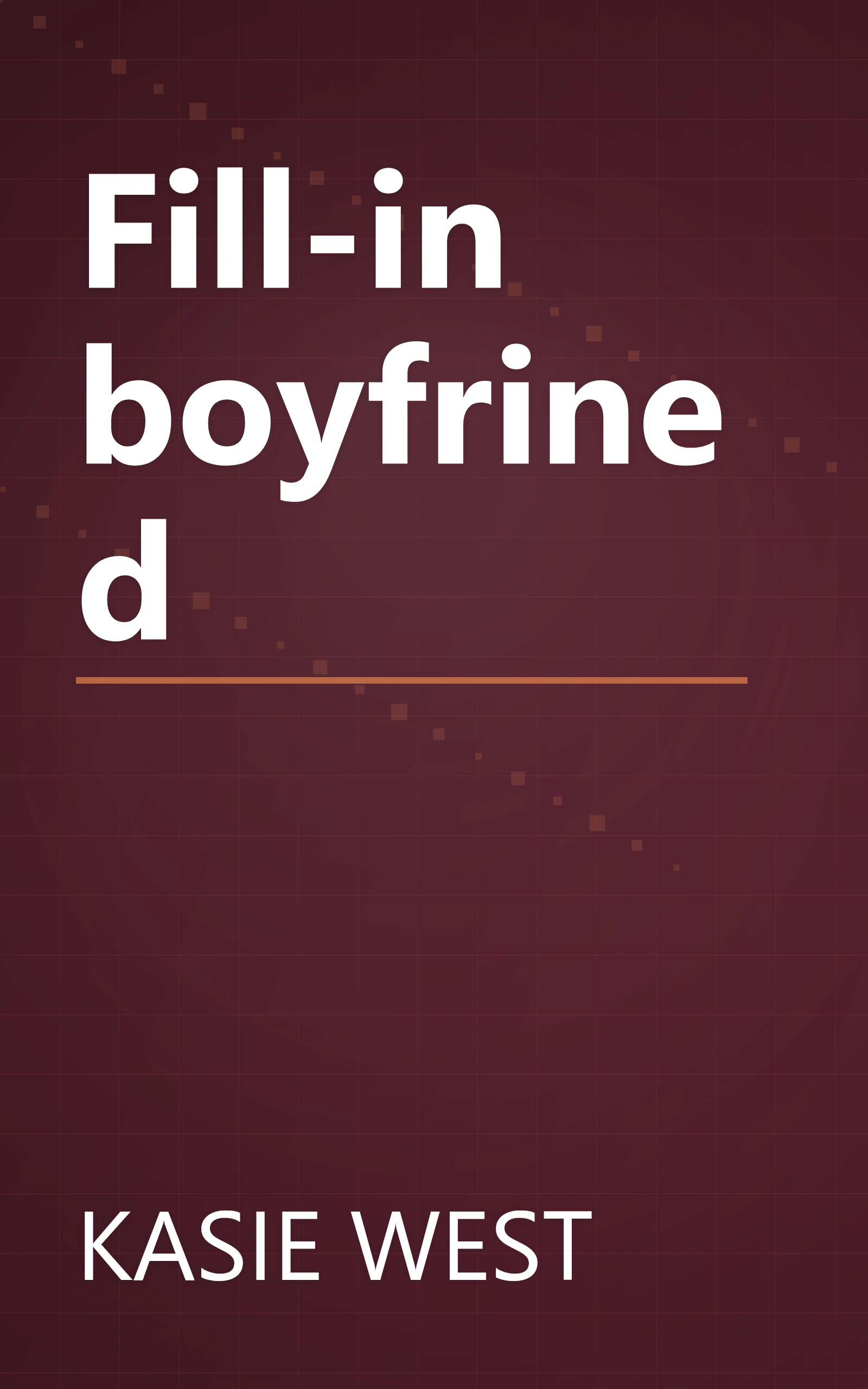 Fill-in boyfrined book cover