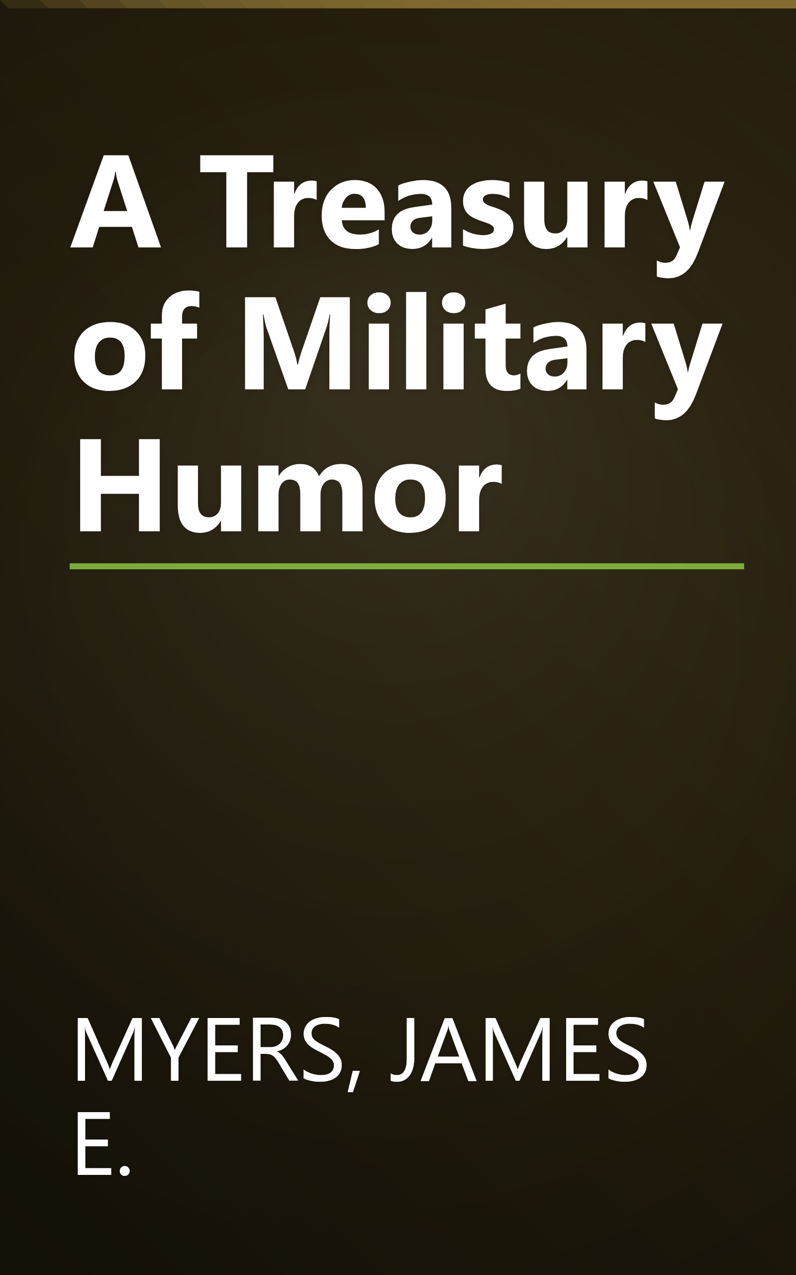 A Treasury of Military Humor book cover