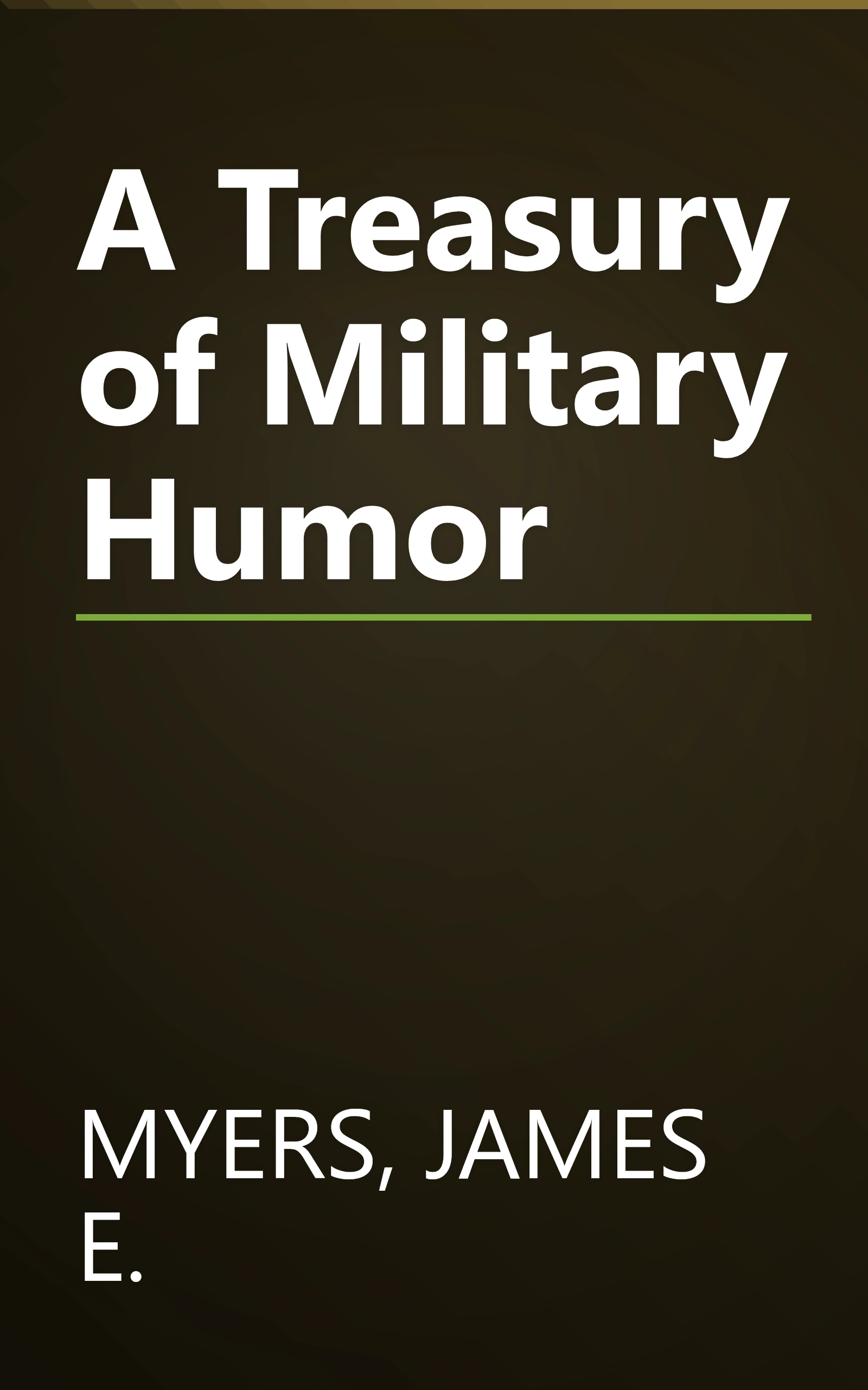 A Treasury of Military Humor book cover