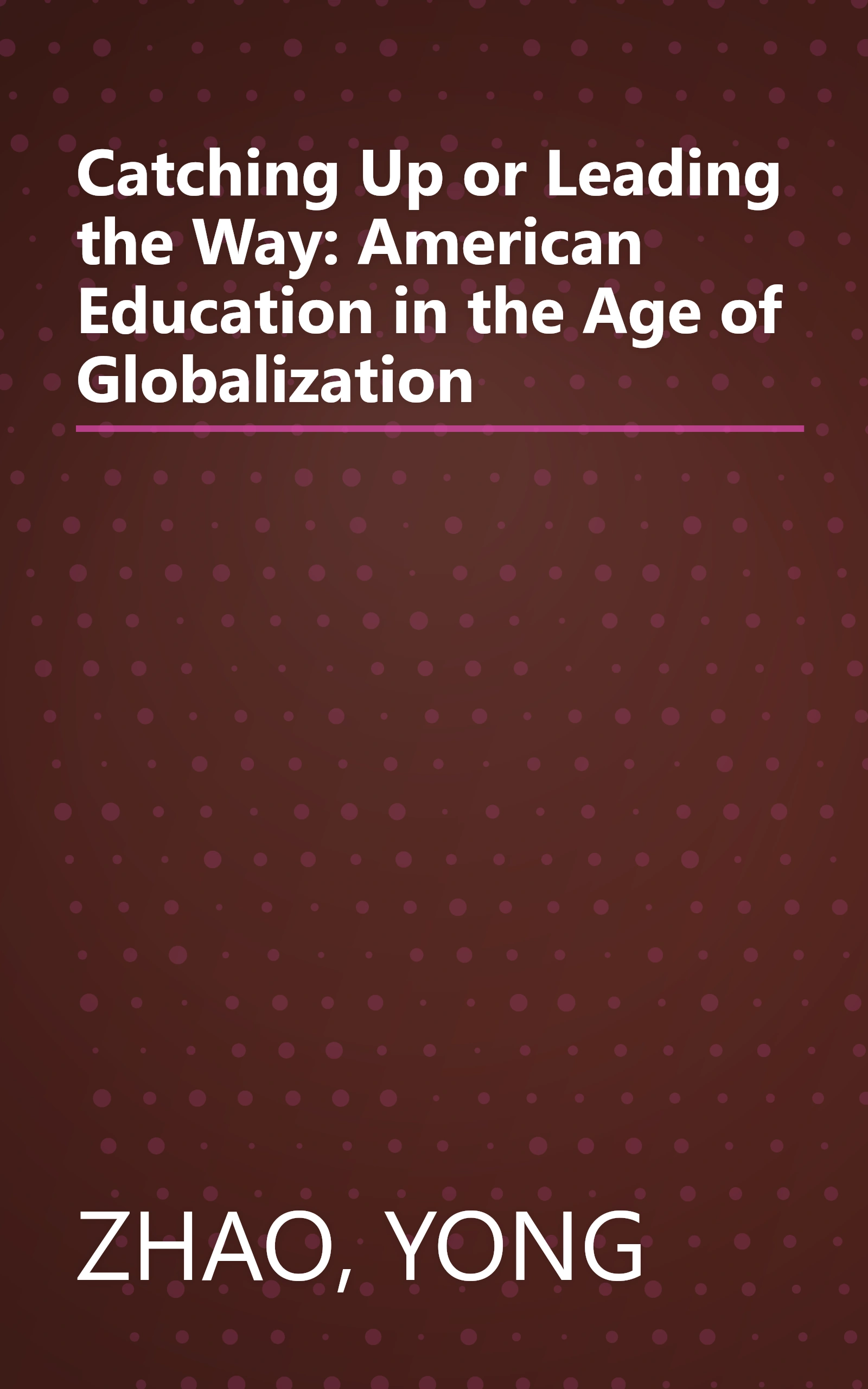 Catching Up or Leading the Way: American Education in the Age of Globalization book cover