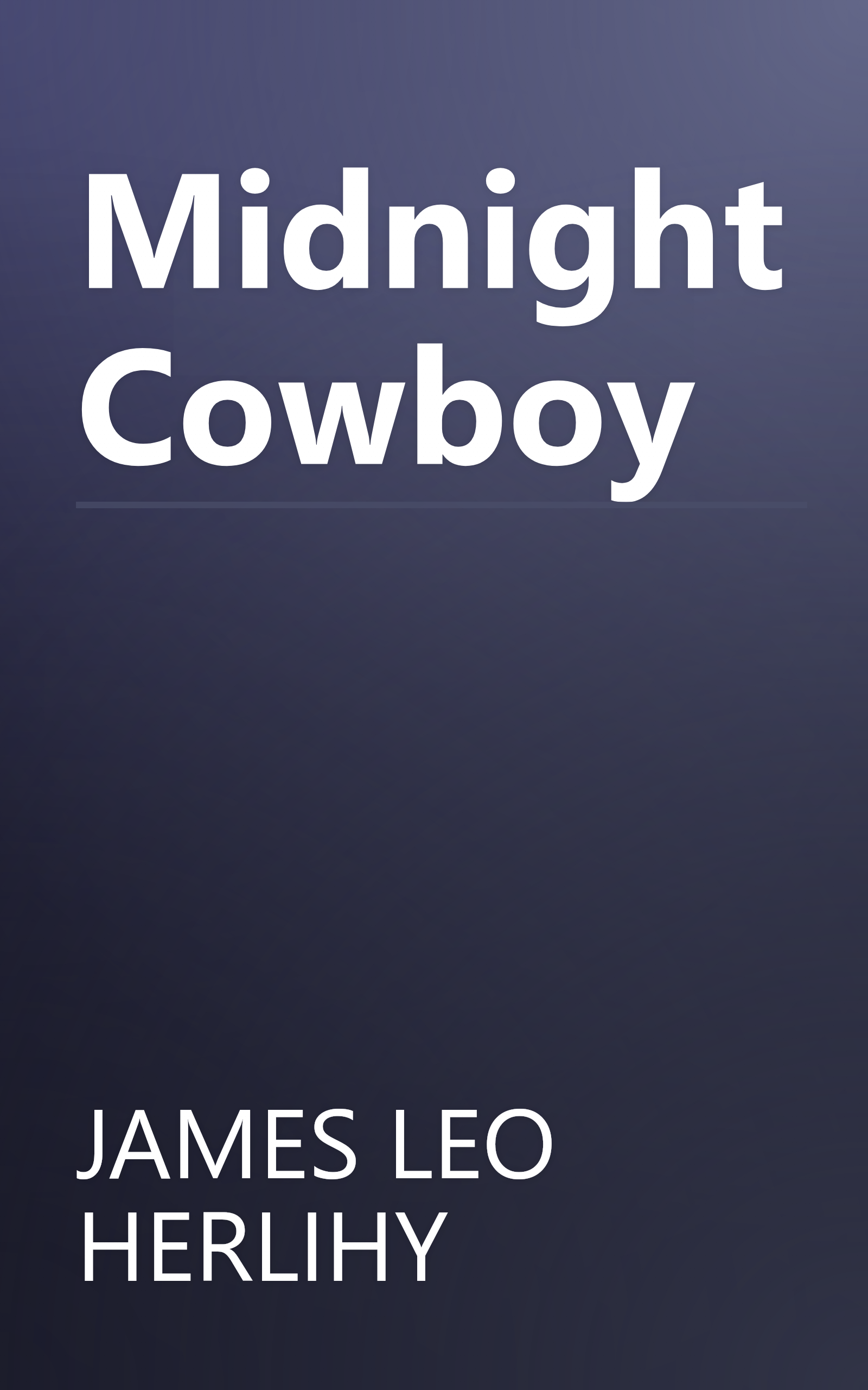 Midnight Cowboy book cover