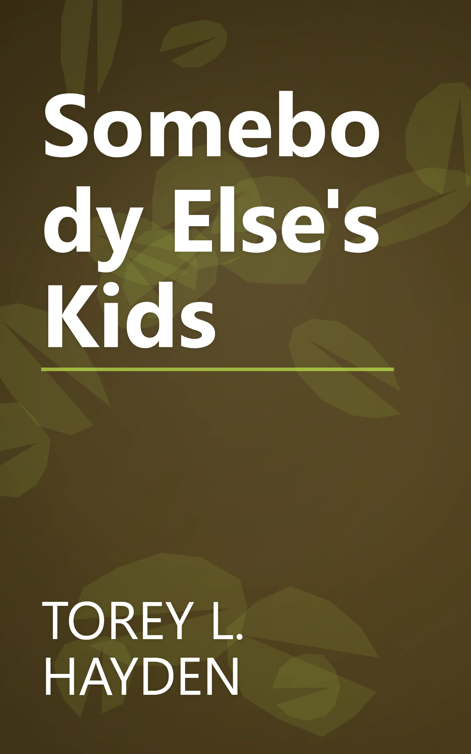Somebody Else's Kids book cover