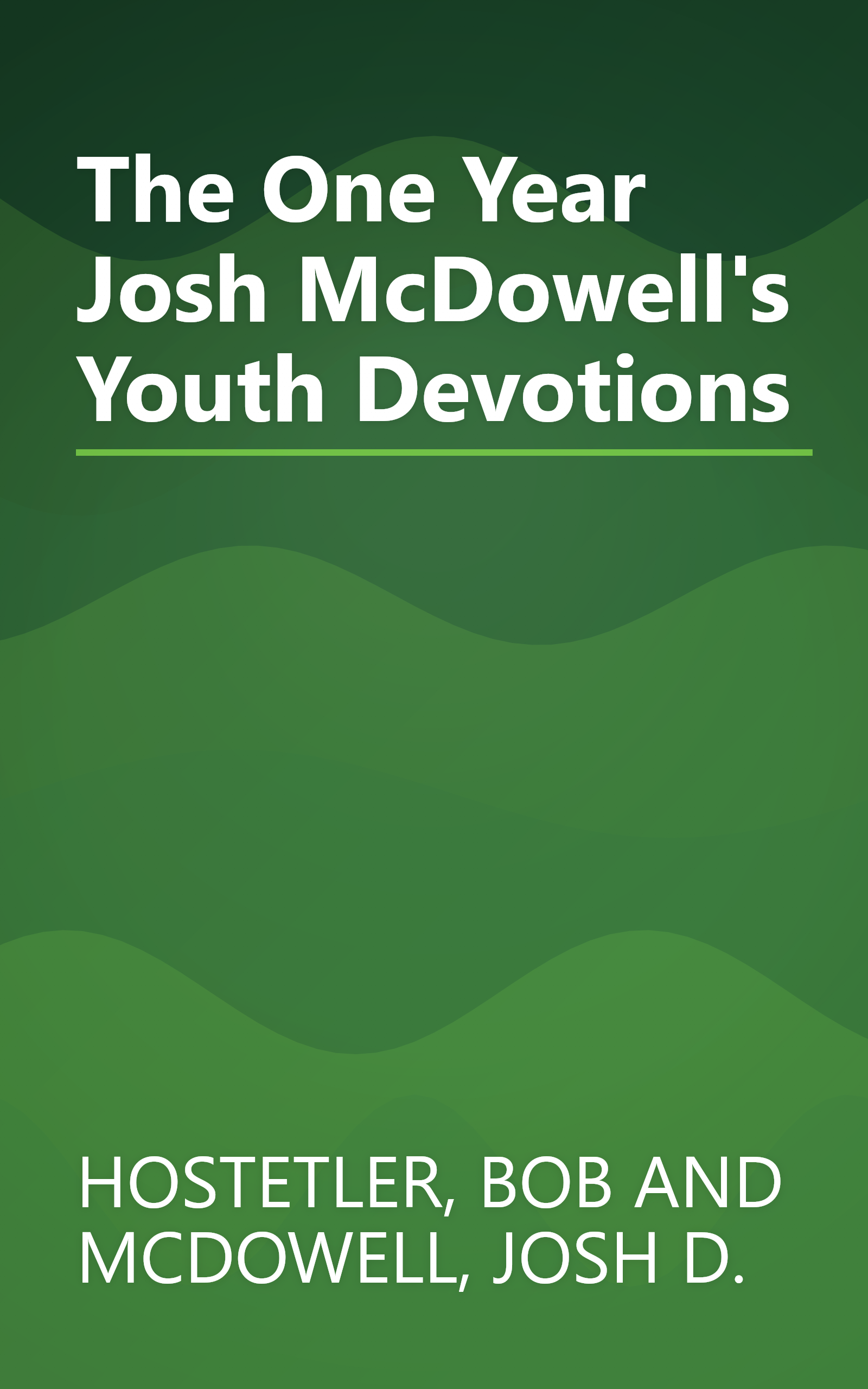 The One Year Josh McDowell's Youth Devotions book cover
