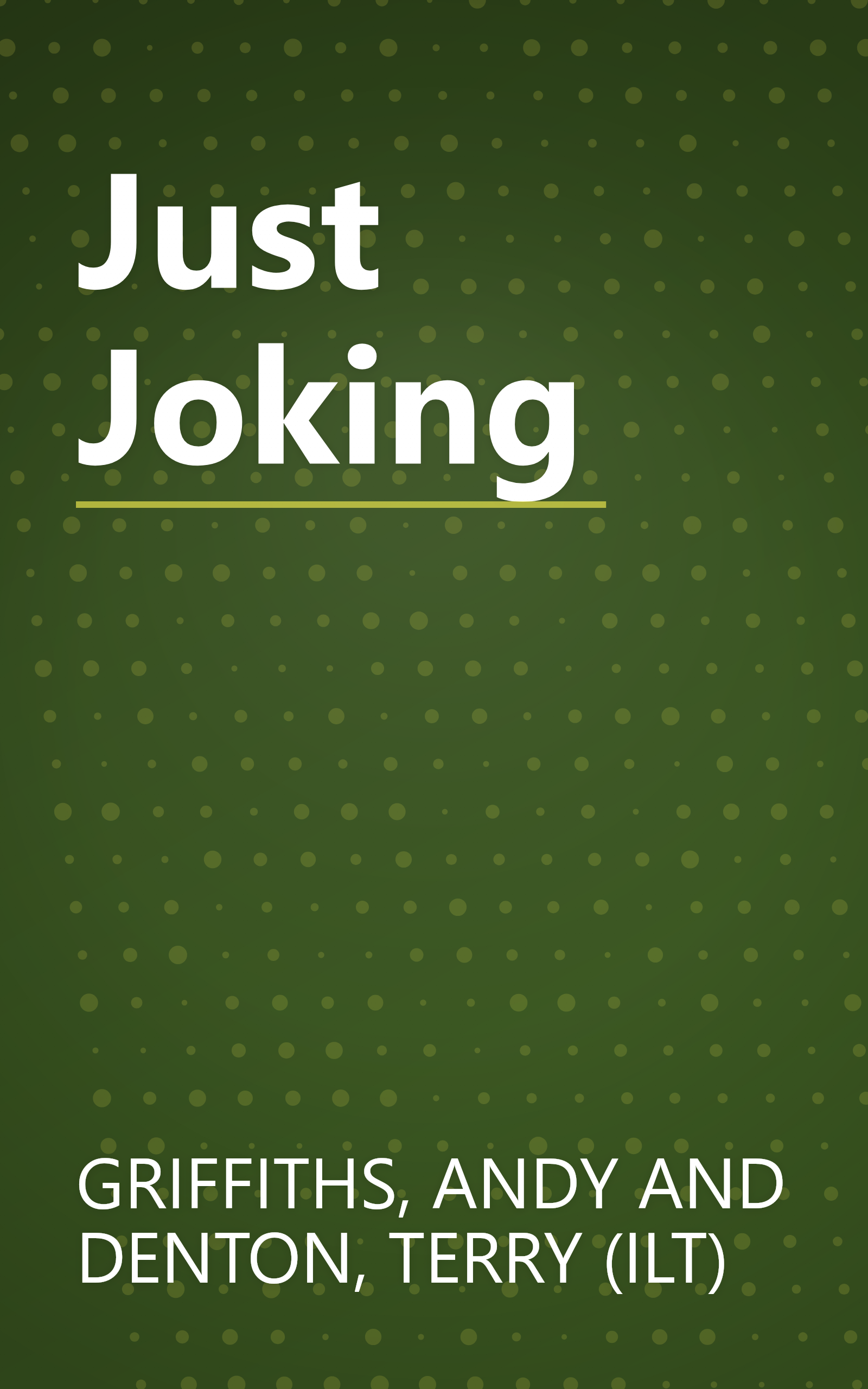 Just Joking book cover