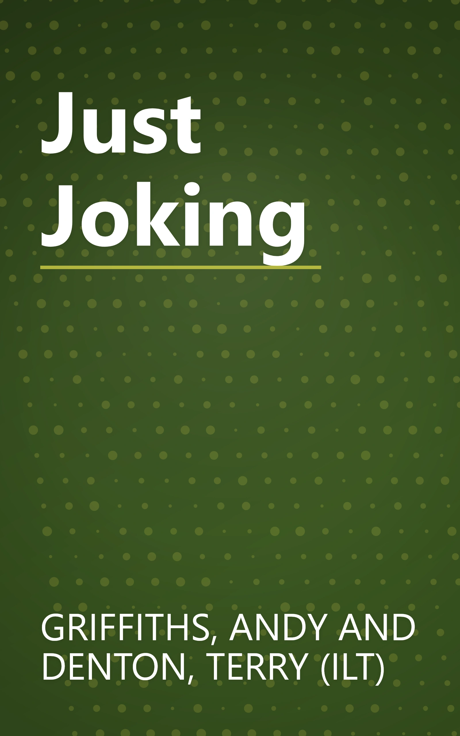 Just Joking book cover