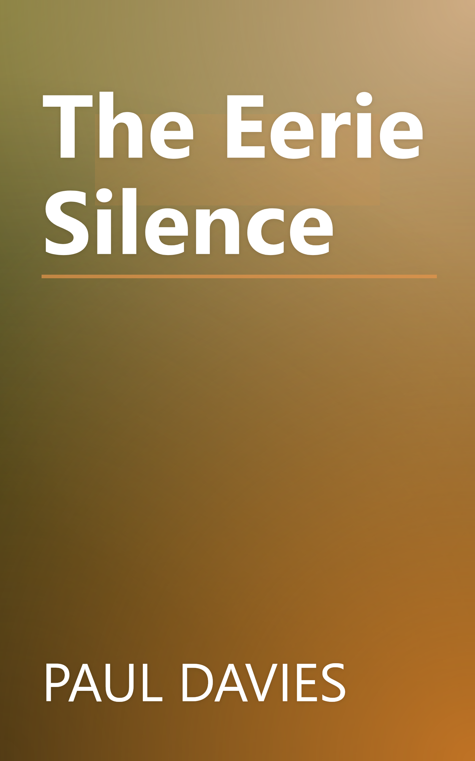 The Eerie Silence book cover