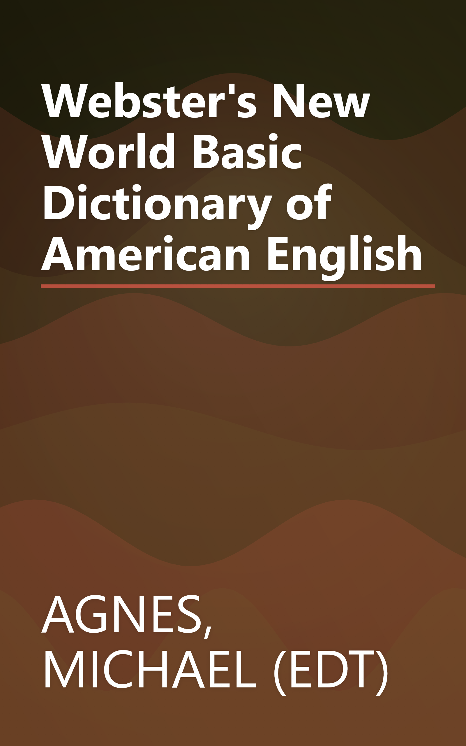 Webster's New World Basic Dictionary of American English book cover