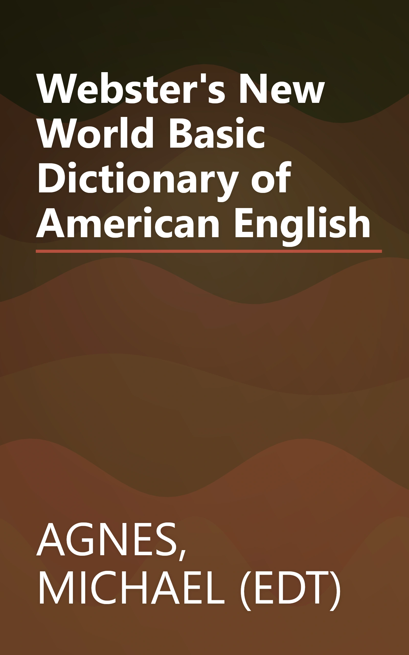 Webster's New World Basic Dictionary of American English book cover