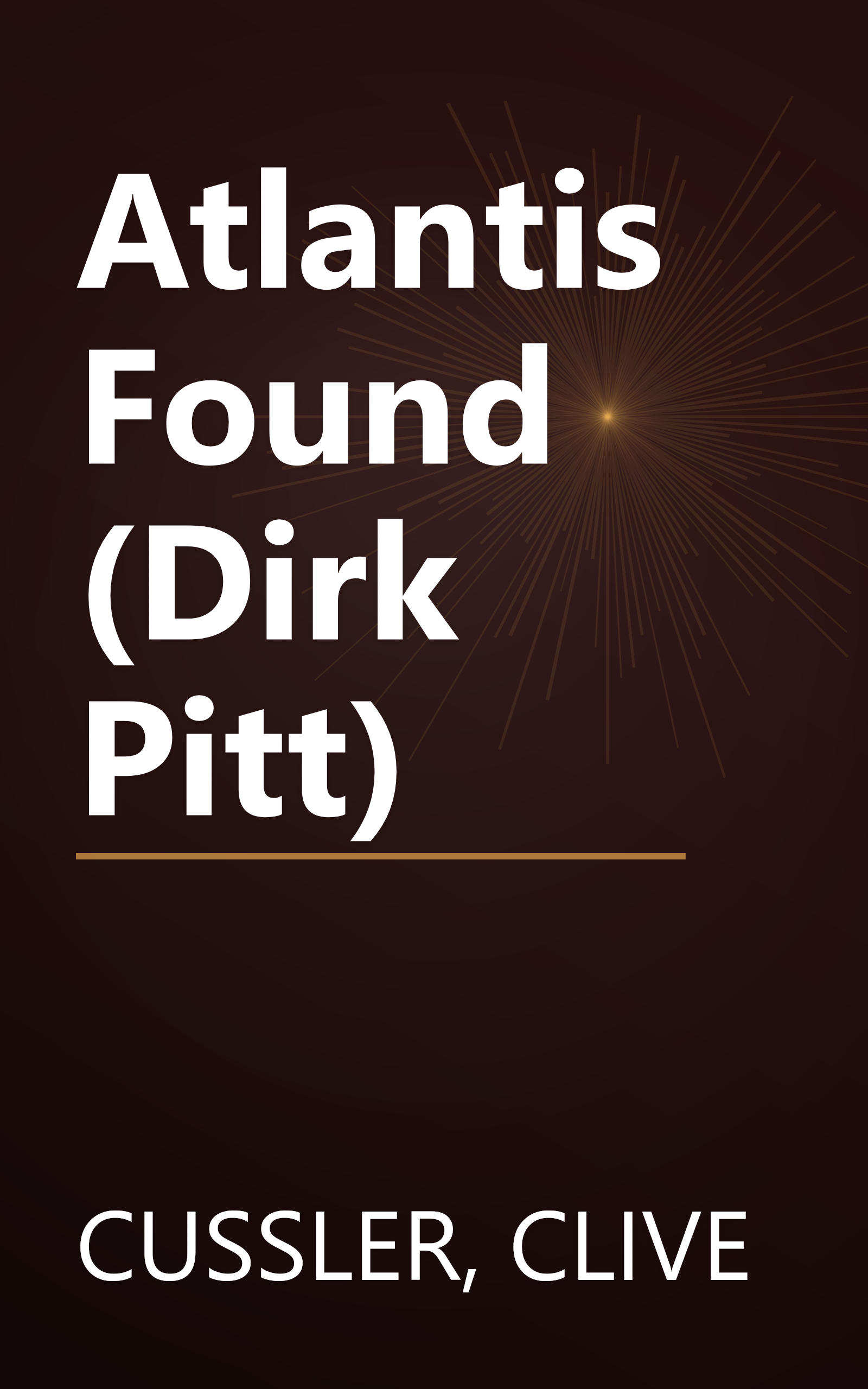 Atlantis Found (Dirk Pitt) book cover
