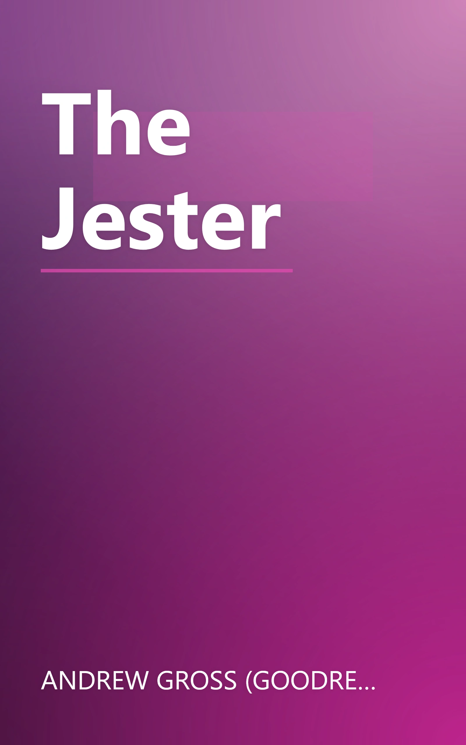 The Jester book cover