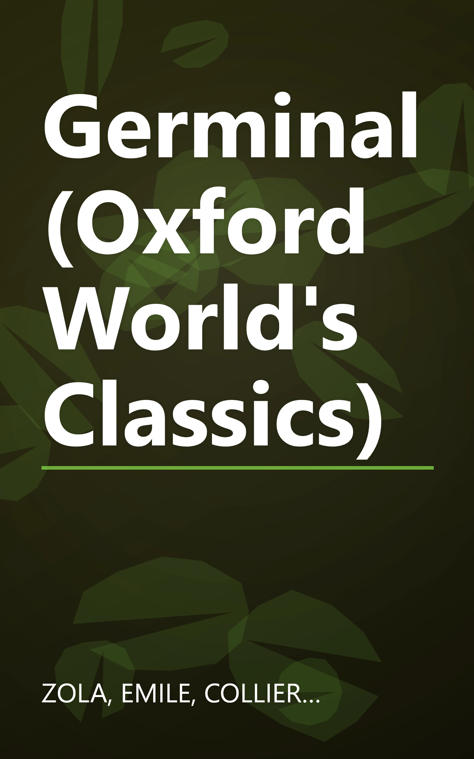 Germinal (Oxford World's Classics) book cover