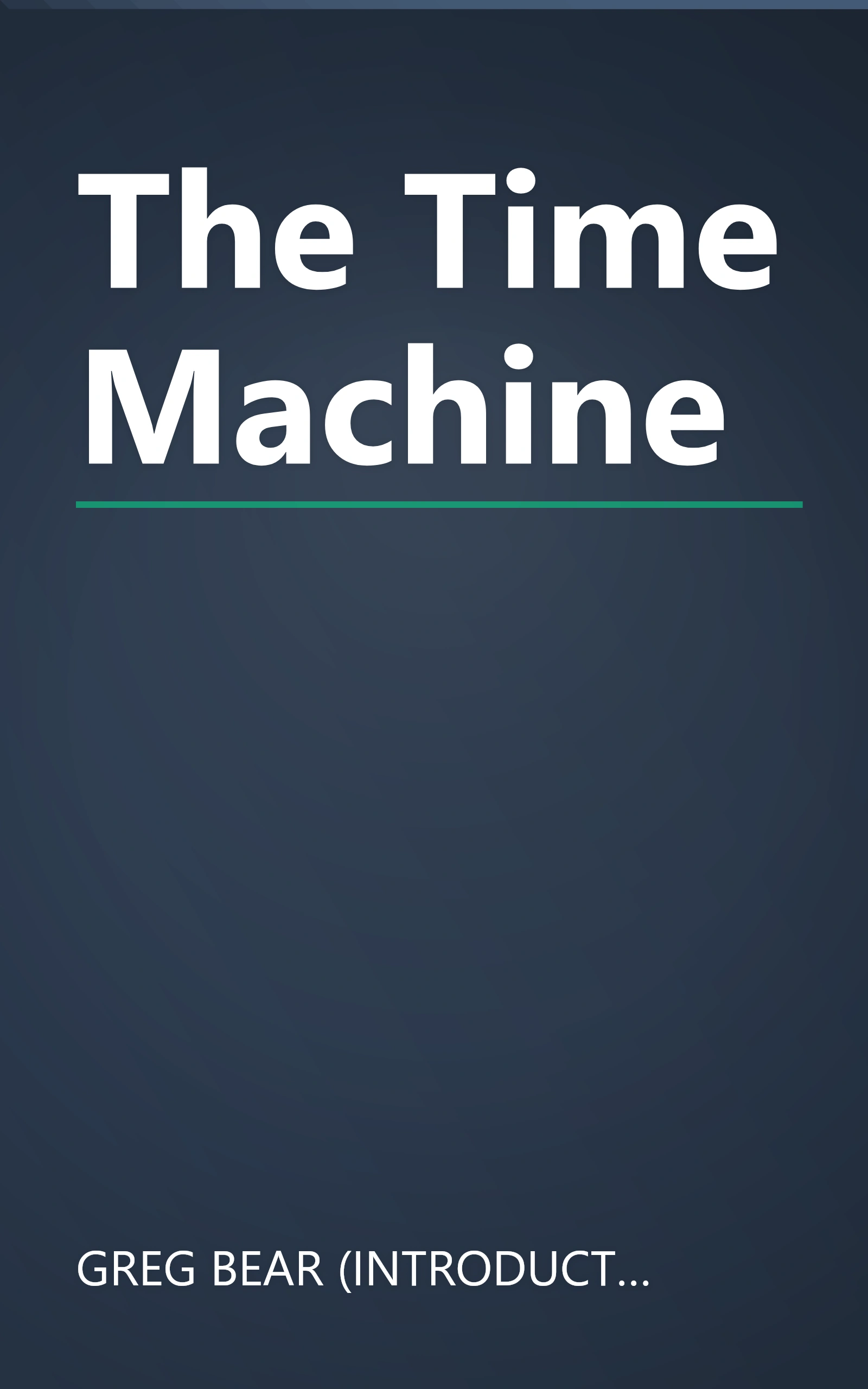 The Time Machine book cover