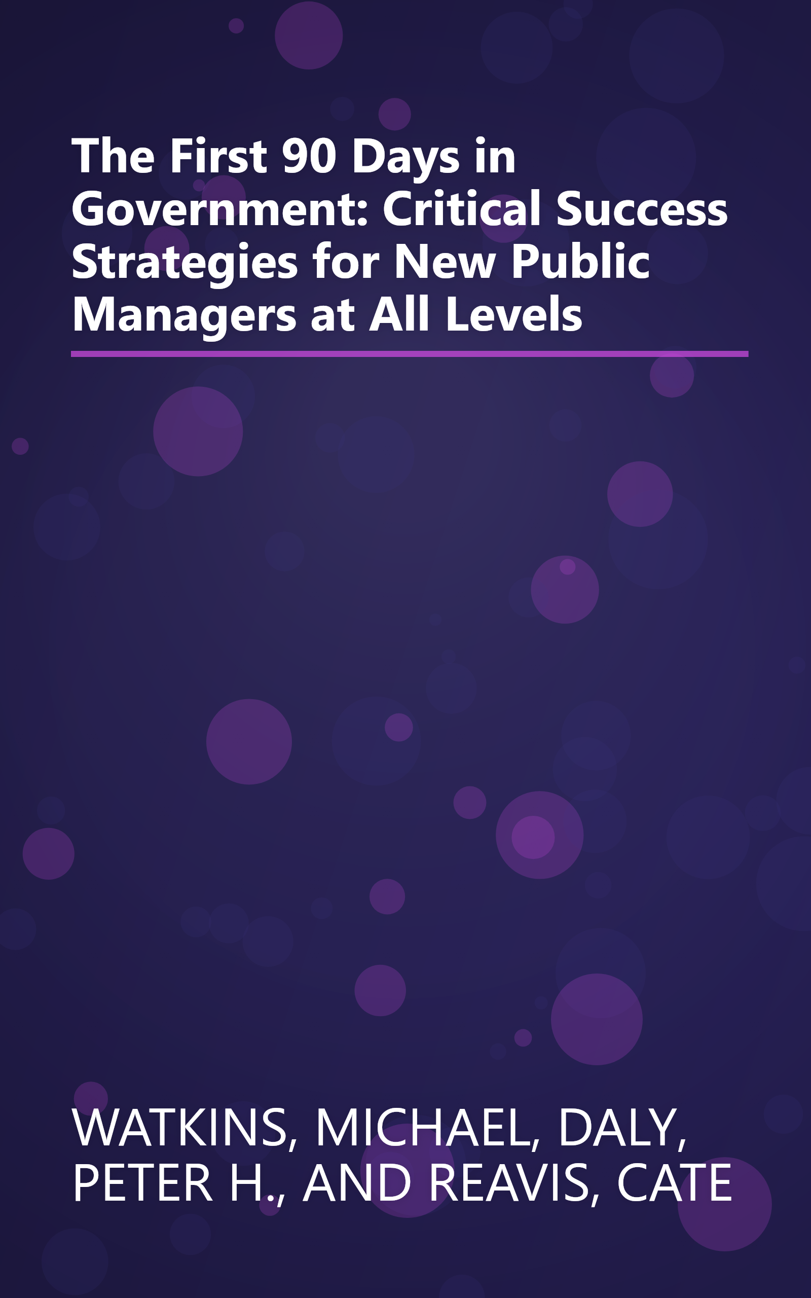 The First 90 Days in Government: Critical Success Strategies for New Public Managers at All Levels book cover
