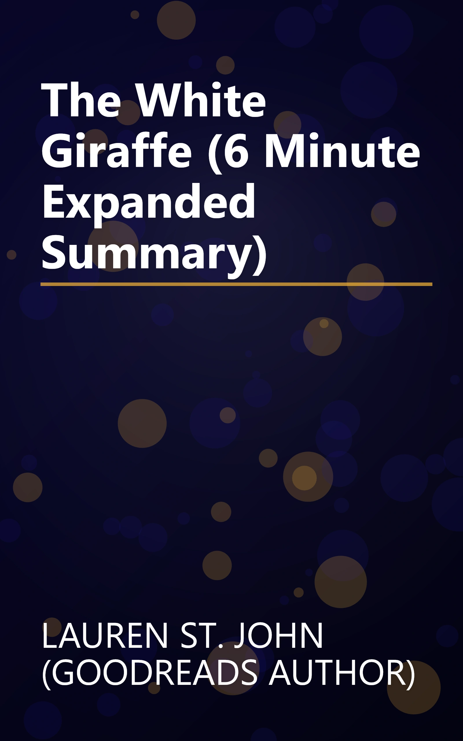 The White Giraffe (6 Minute   Expanded Summary) book cover