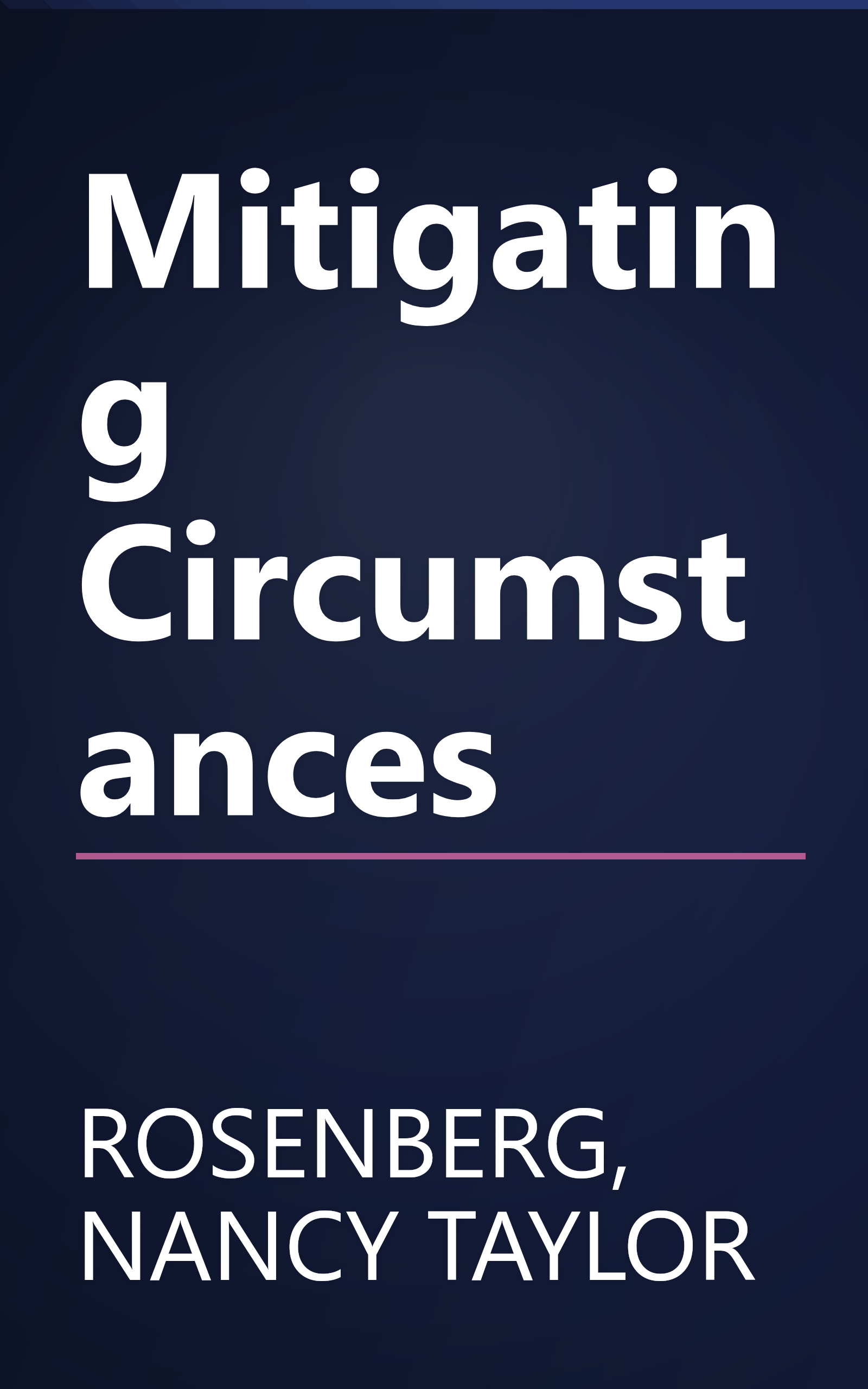 Mitigating Circumstances book cover