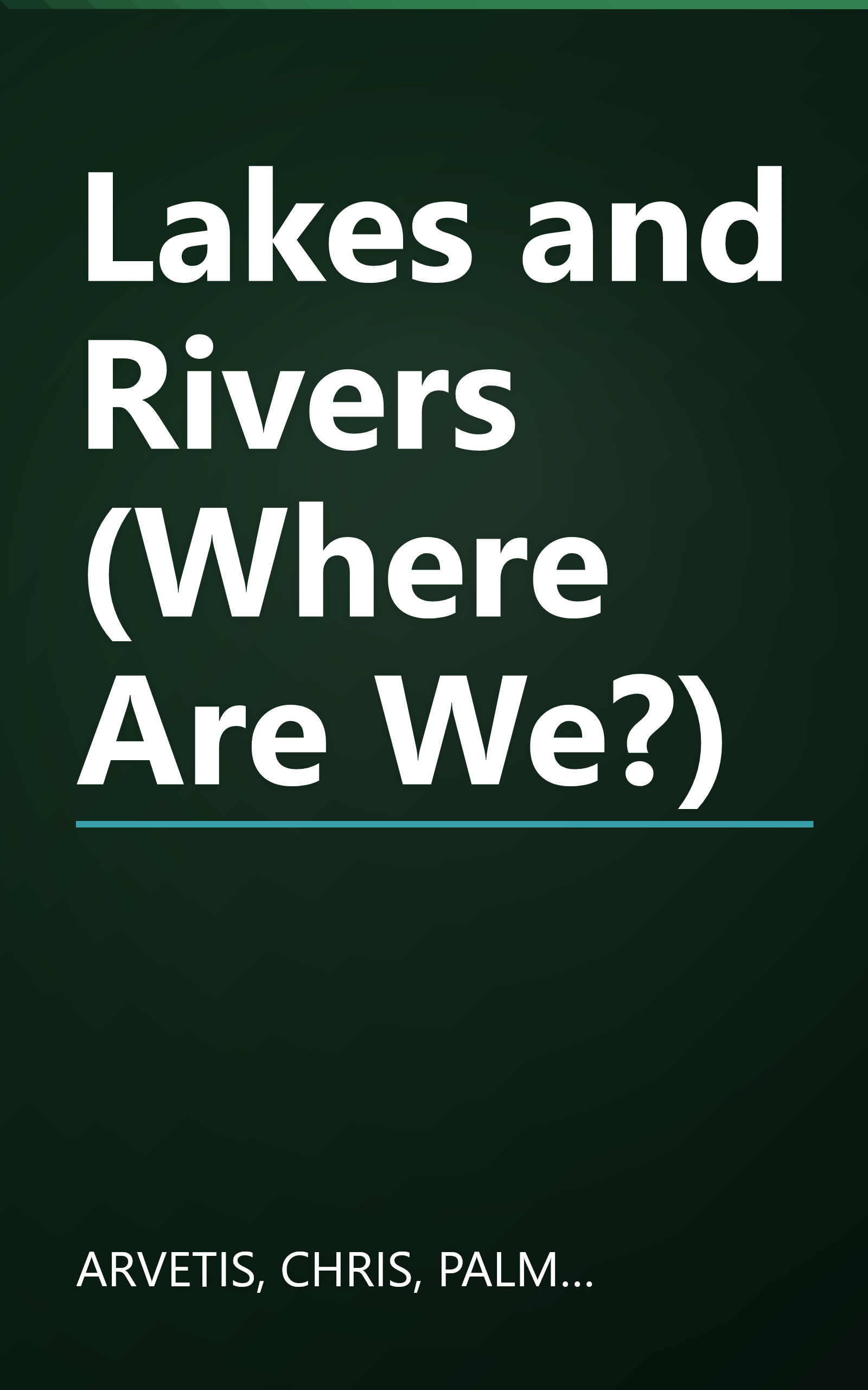 Lakes and Rivers (Where Are We?) book cover