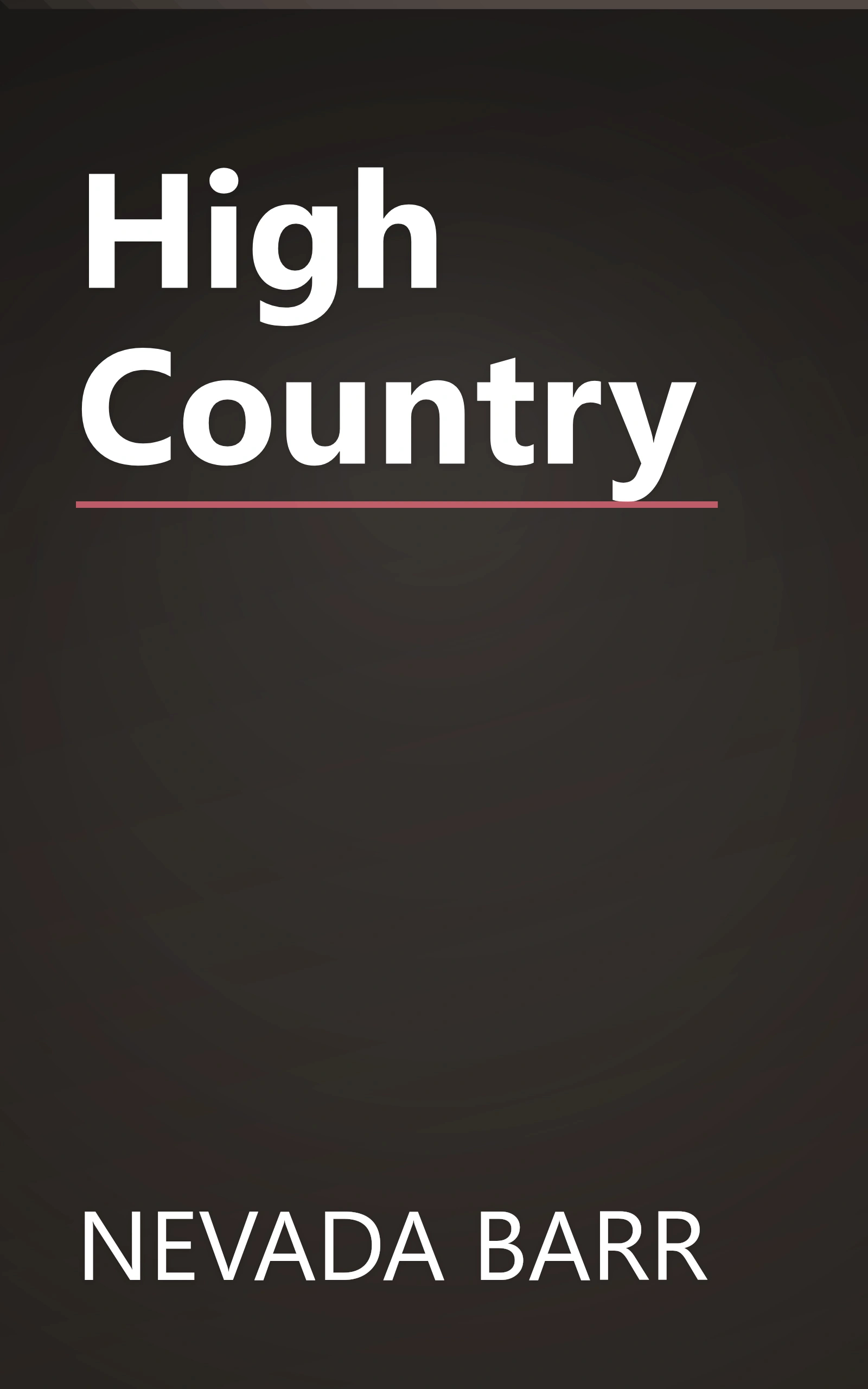 High Country book cover