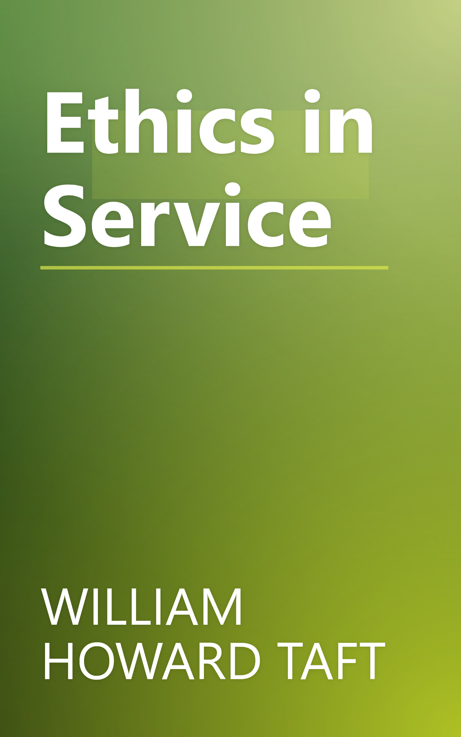 Ethics in Service book cover